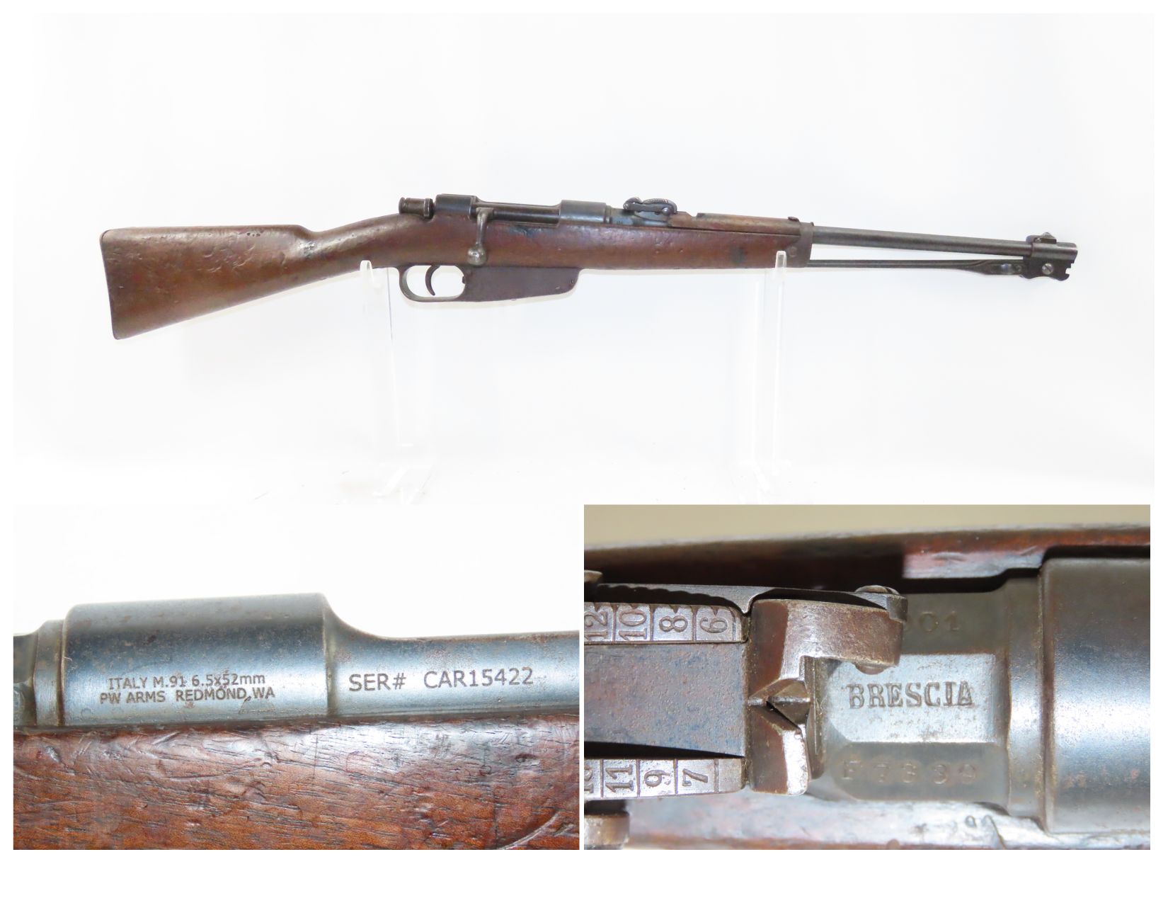 Italian Brescia Model 1891 Carcano Cavalry Carbine 12.29.21 C ... Italian Brescia Model 1891 Carcano Cavalry Carbine 12.29.21 C ...