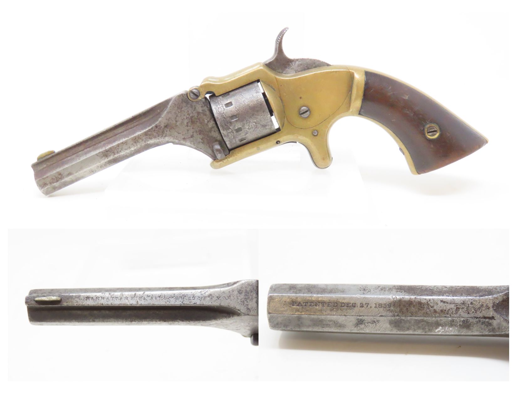 Manhattan Arms Second Model .22 Pocket Revolver 11.4.21 C&RAntique001 ...