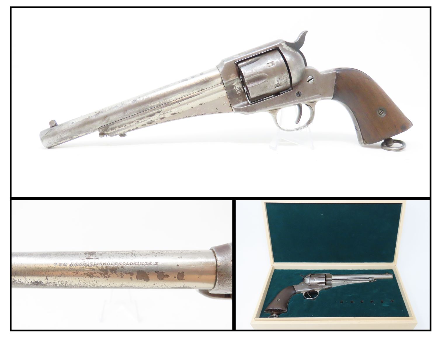 Remington Model 1875 Single Action Revolver With Case 7.2.21 C&R ...