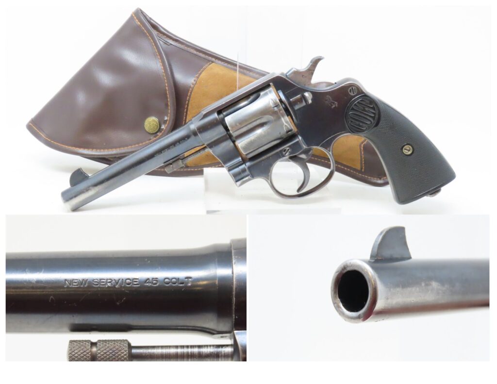 Royal Northwest Mounted POlice Marked Colt New Service Revolver with ...