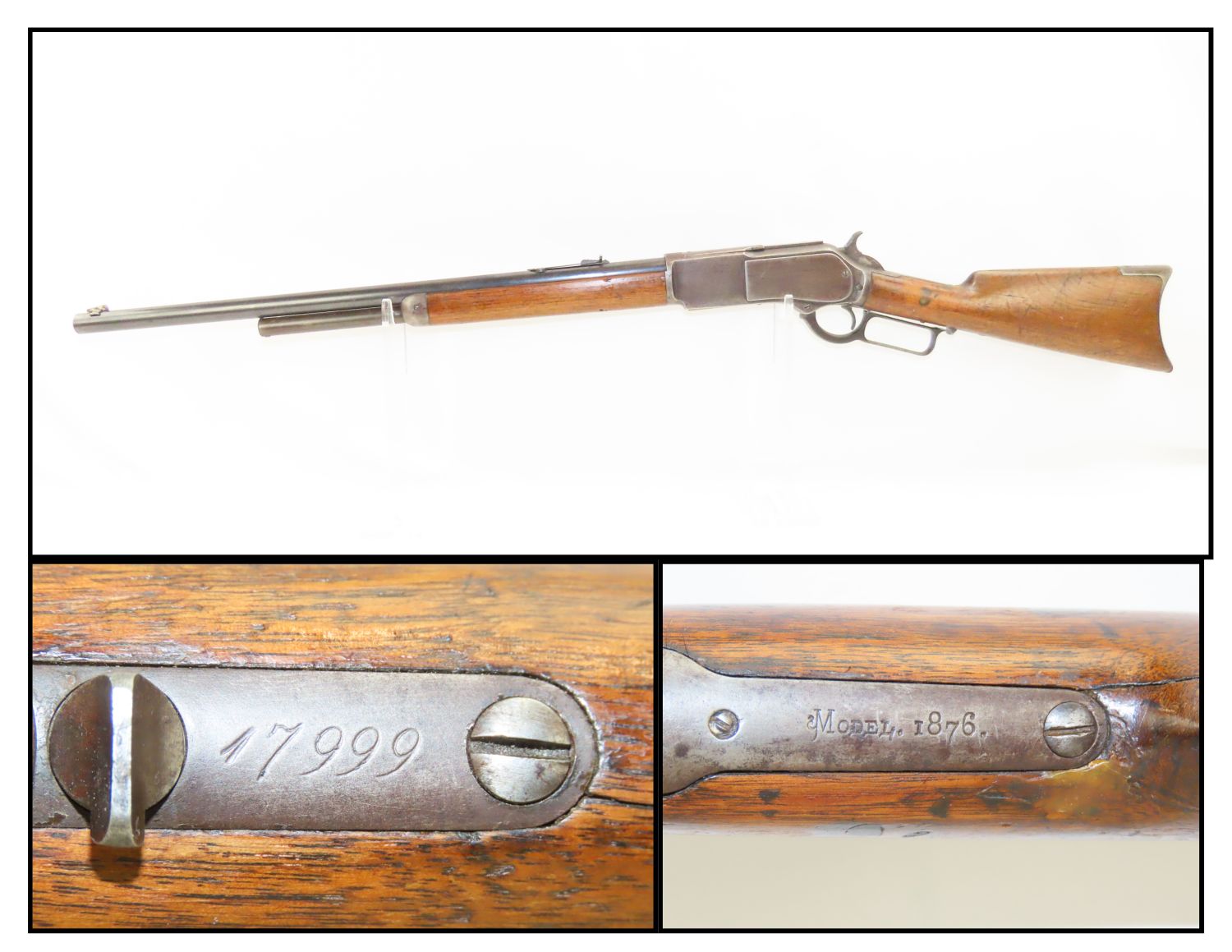 “CENTENNIAL MODEL” WINCHESTER Model 1876 .45-60 Lever Action RIFLE ...