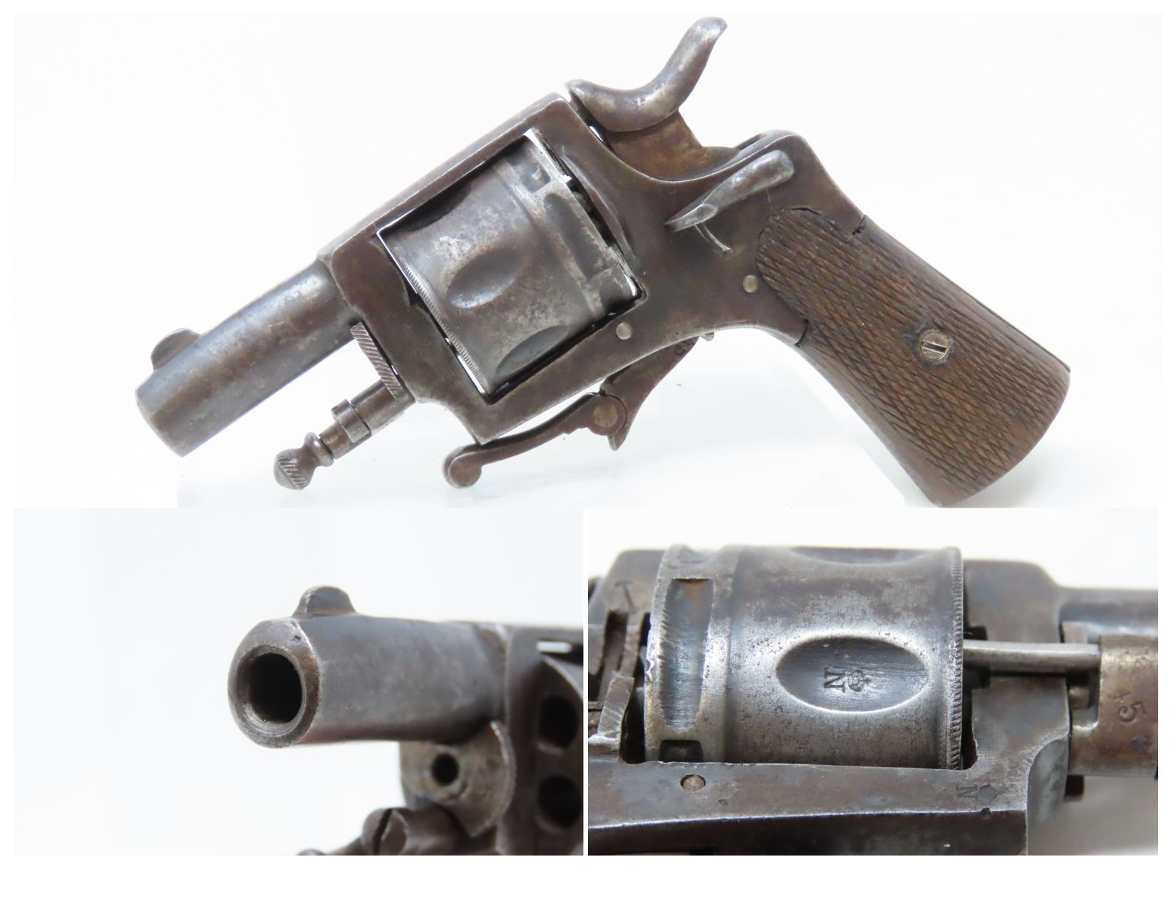 Belgian Folding trigger Centerfire Revolver 12.28.21 C&RAntique001 ...