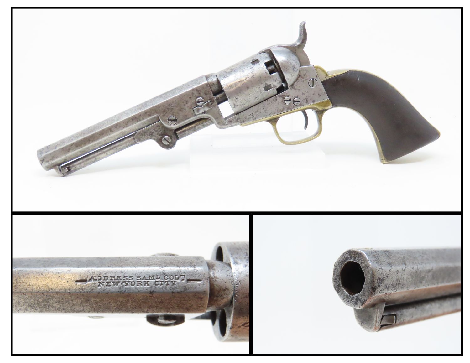 Colt Model 1849 Pocket Percussion Revolver 7.13.21 C&R Antique 001 ...