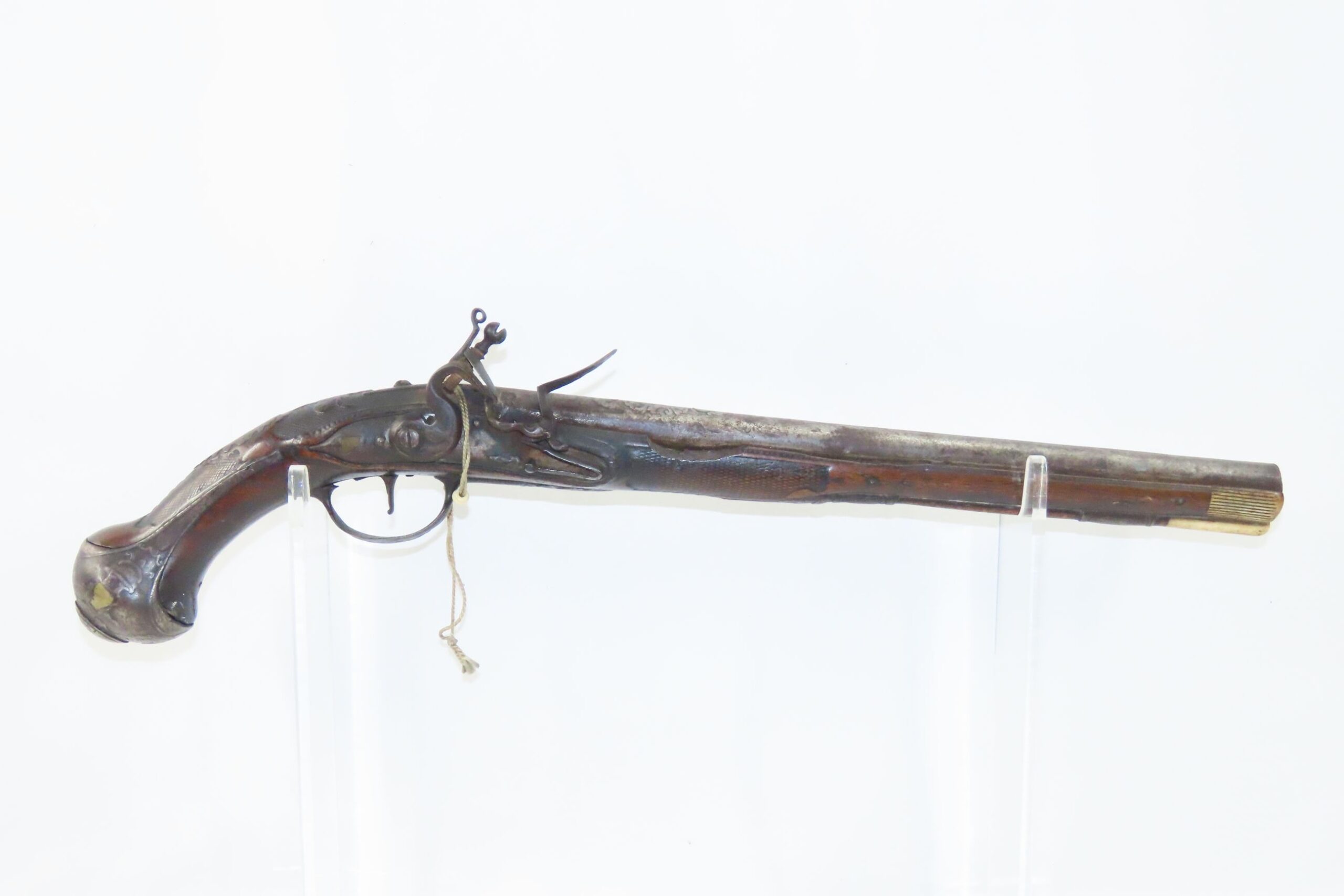 Engraved and Relief Carved Flintlock Pistol 9.14.21 C&RAntique002 ...