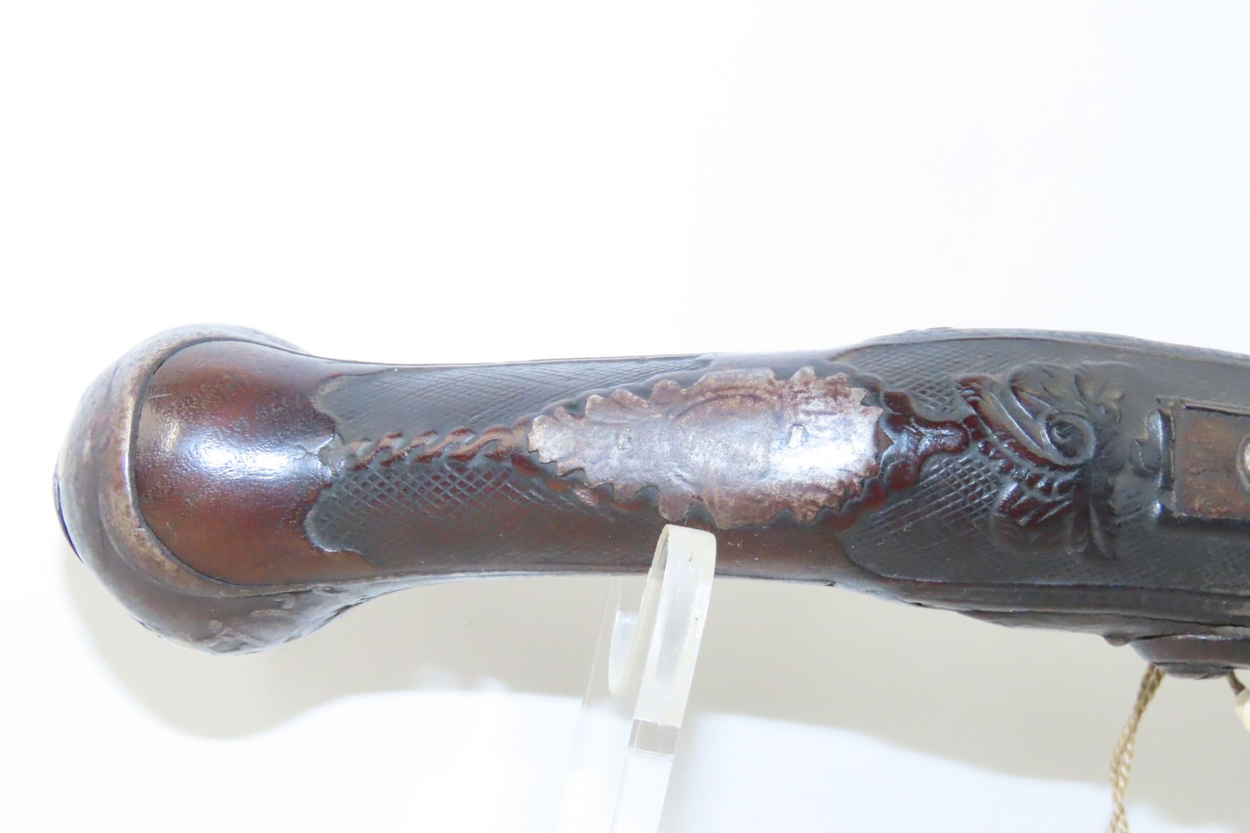 Engraved and Relief Carved Flintlock Pistol 9.14.21 C&RAntique010 ...
