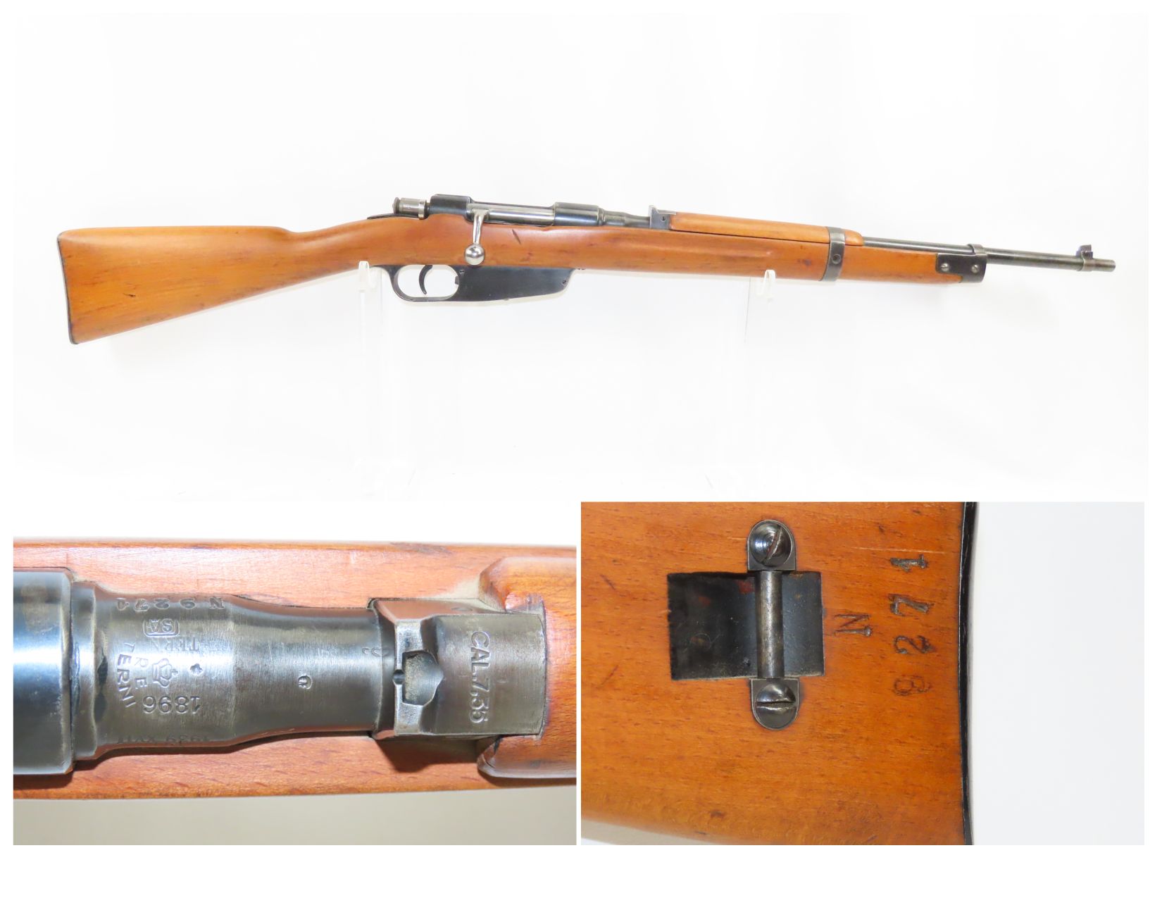Italian Temi Carcano Model 38 Rifle 2.1.22 C&RAntique001 | Ancestry Guns