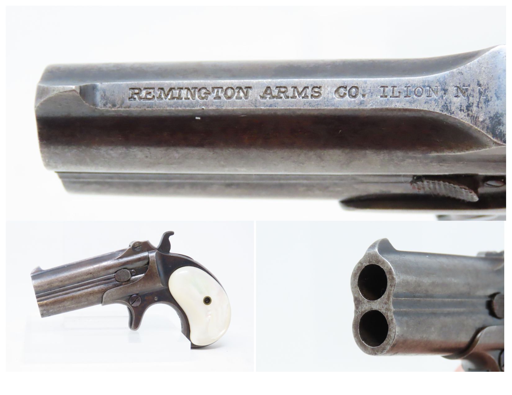 Remington Type II Double Derringer with Pearl Grips 1.25.22 C ...