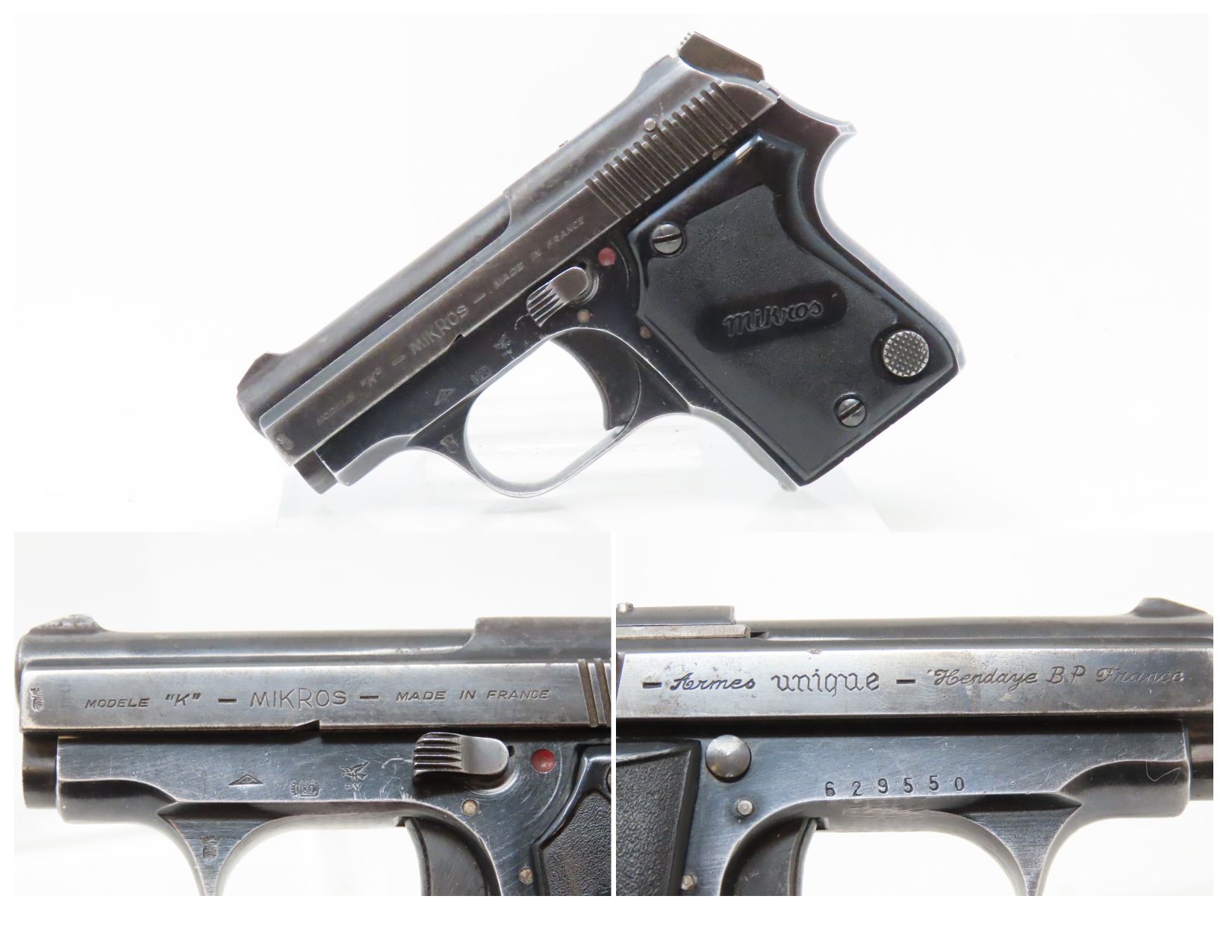 Unique Mikros Model K Pistol 12.17.21 C&RAntique001 | Ancestry Guns