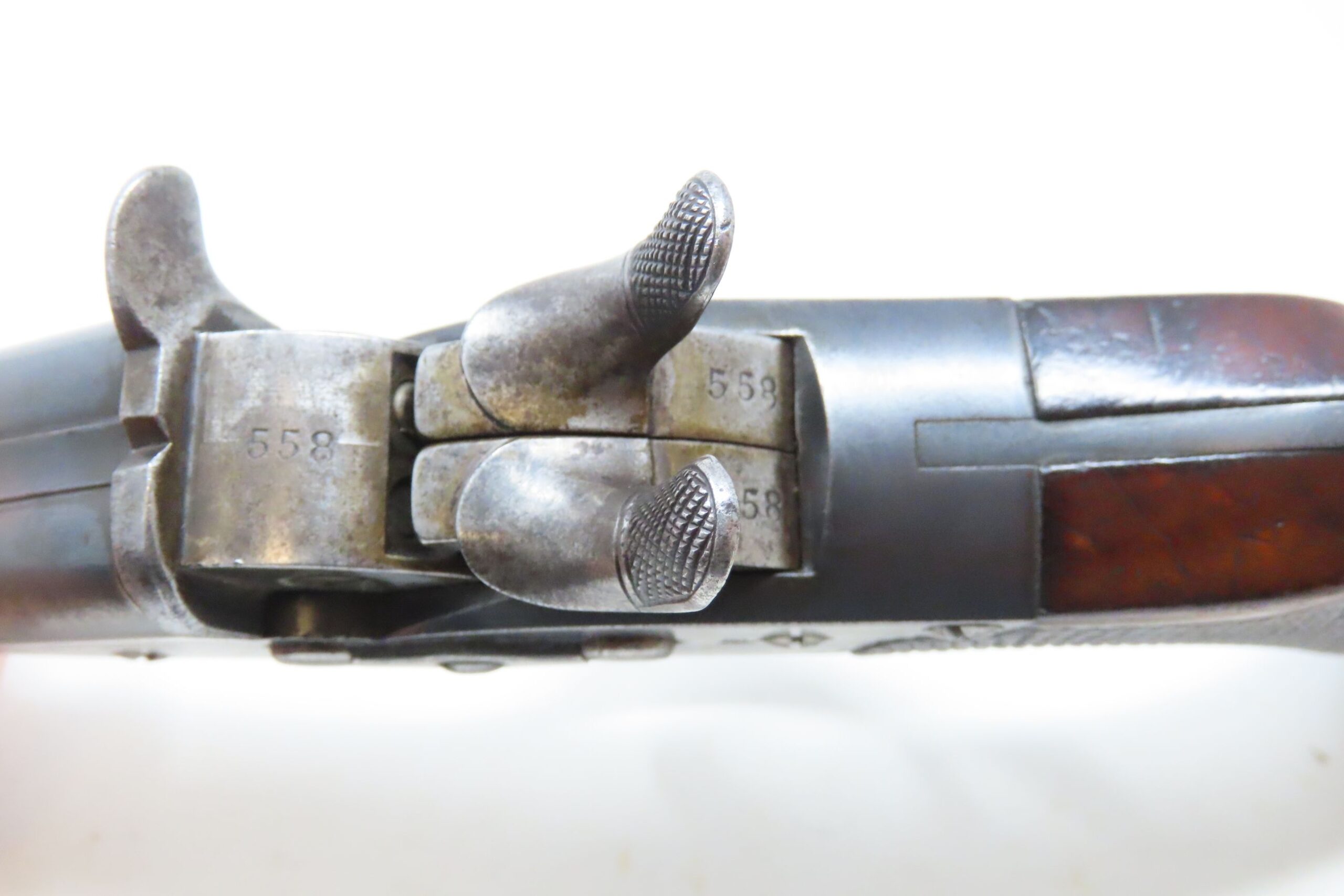 Belgian Nagant Model 1877 Gendarmerie Double Barrel Pistol 12.7.21 C ...