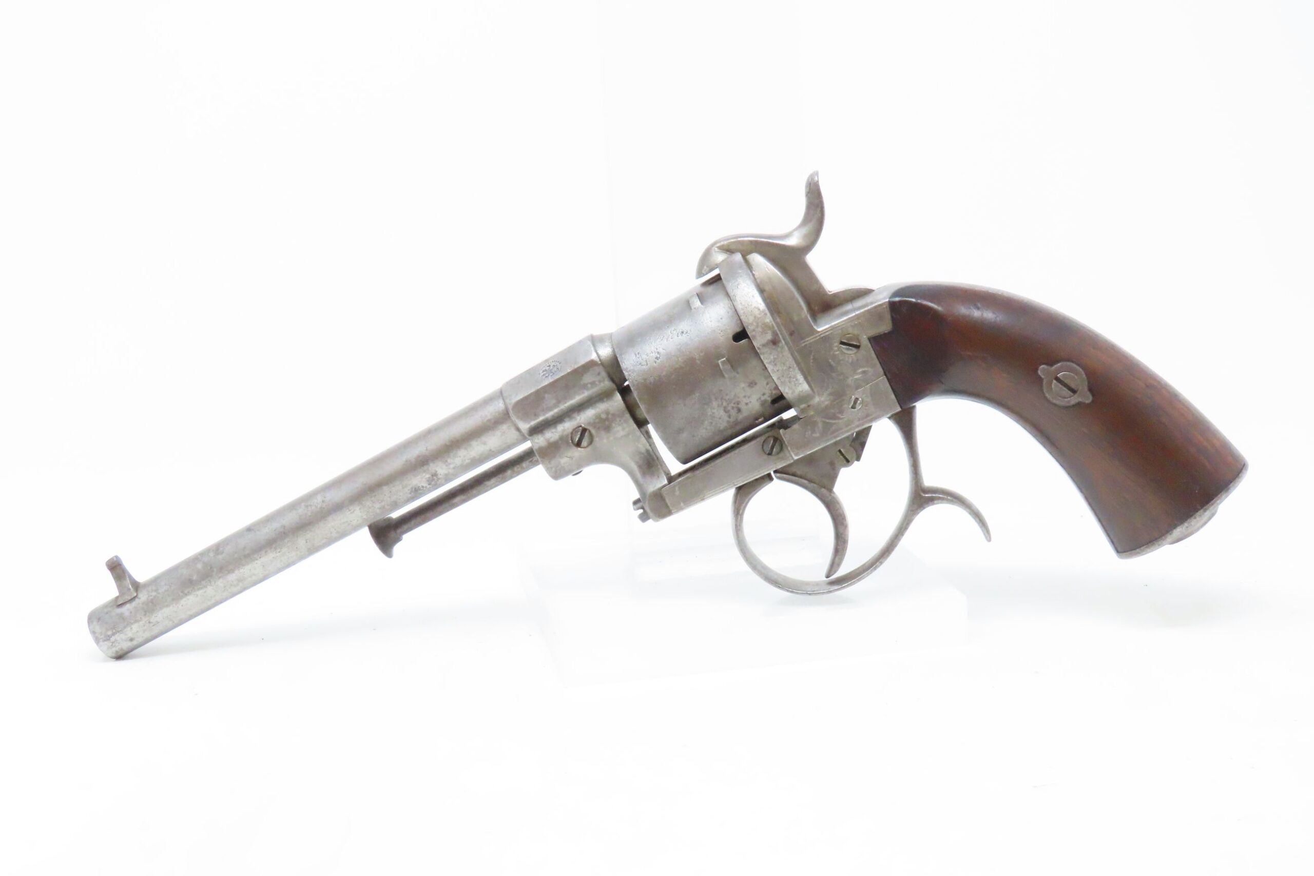 Engraved Belgian Double Action Revolver 1.13.22 C&RAntique002 ...