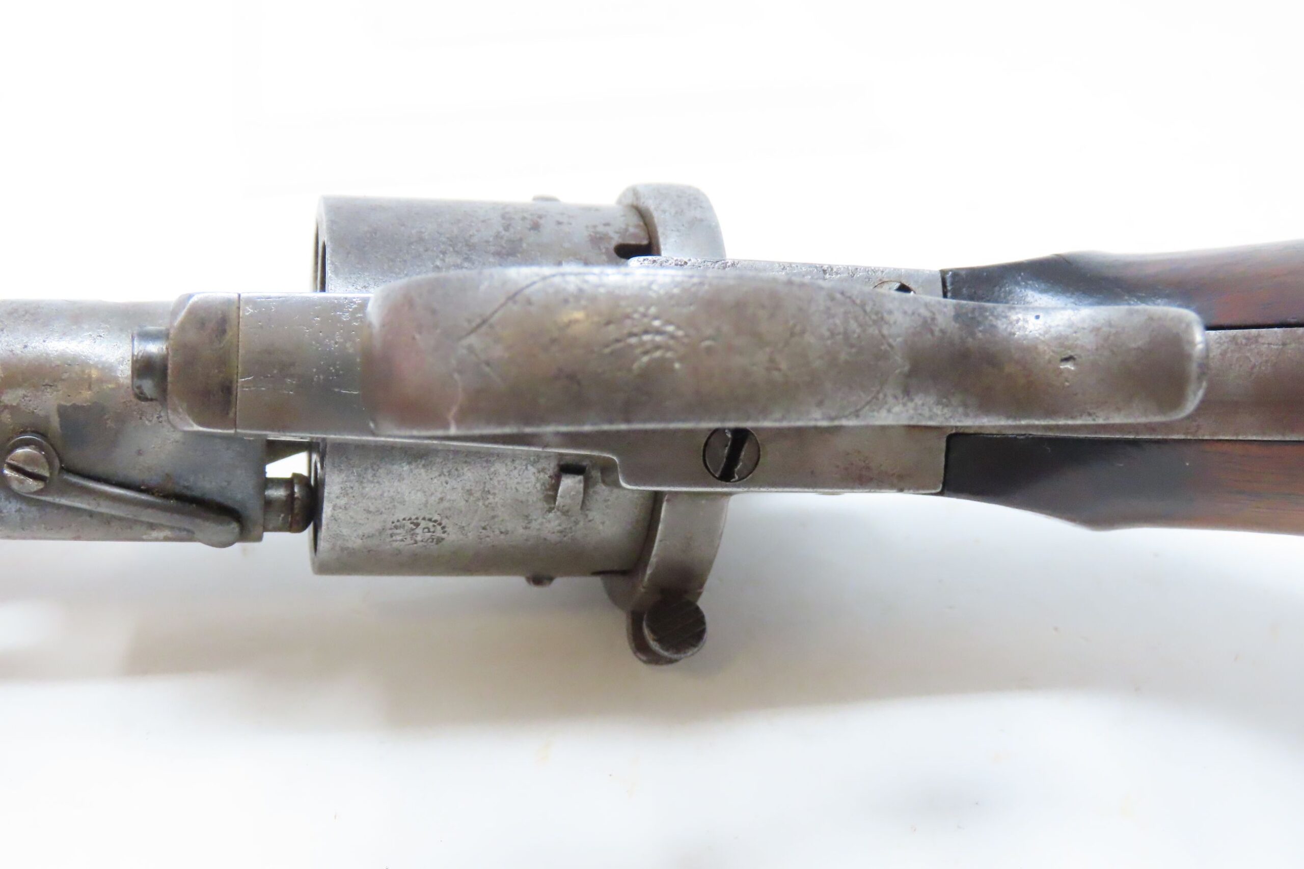 Engraved Belgian Double Action Revolver 1.13.22 C&RAntique013 ...