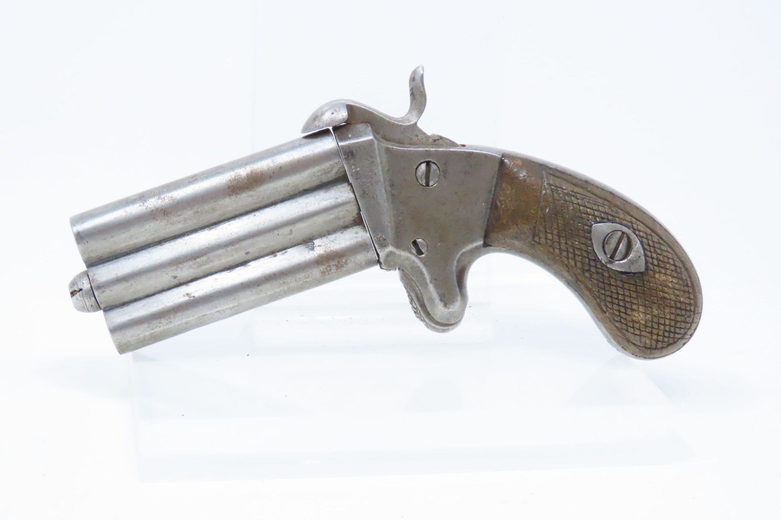 Spanish Swivel Breech Over Under Spur Trigger Pistol 11.4.21 C ...