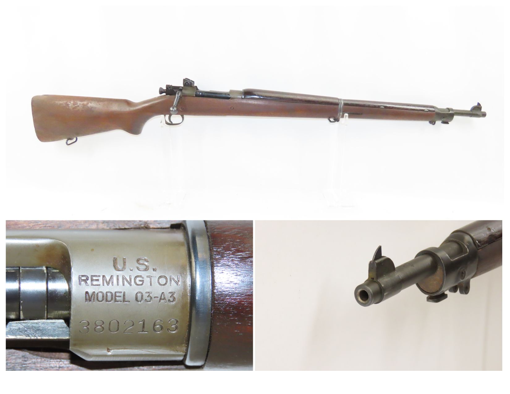 U.S. Remington Model 03-A3 Bolt Action Rifle 1.31.22 C&RAntique001 ...