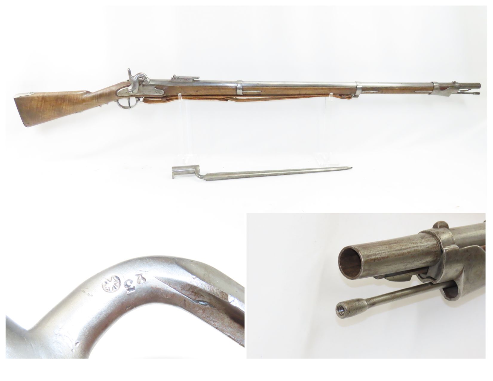 Austrian Model 1842 Rifled Musket with Bayonet 3.16.22 C&RAntique001 ...