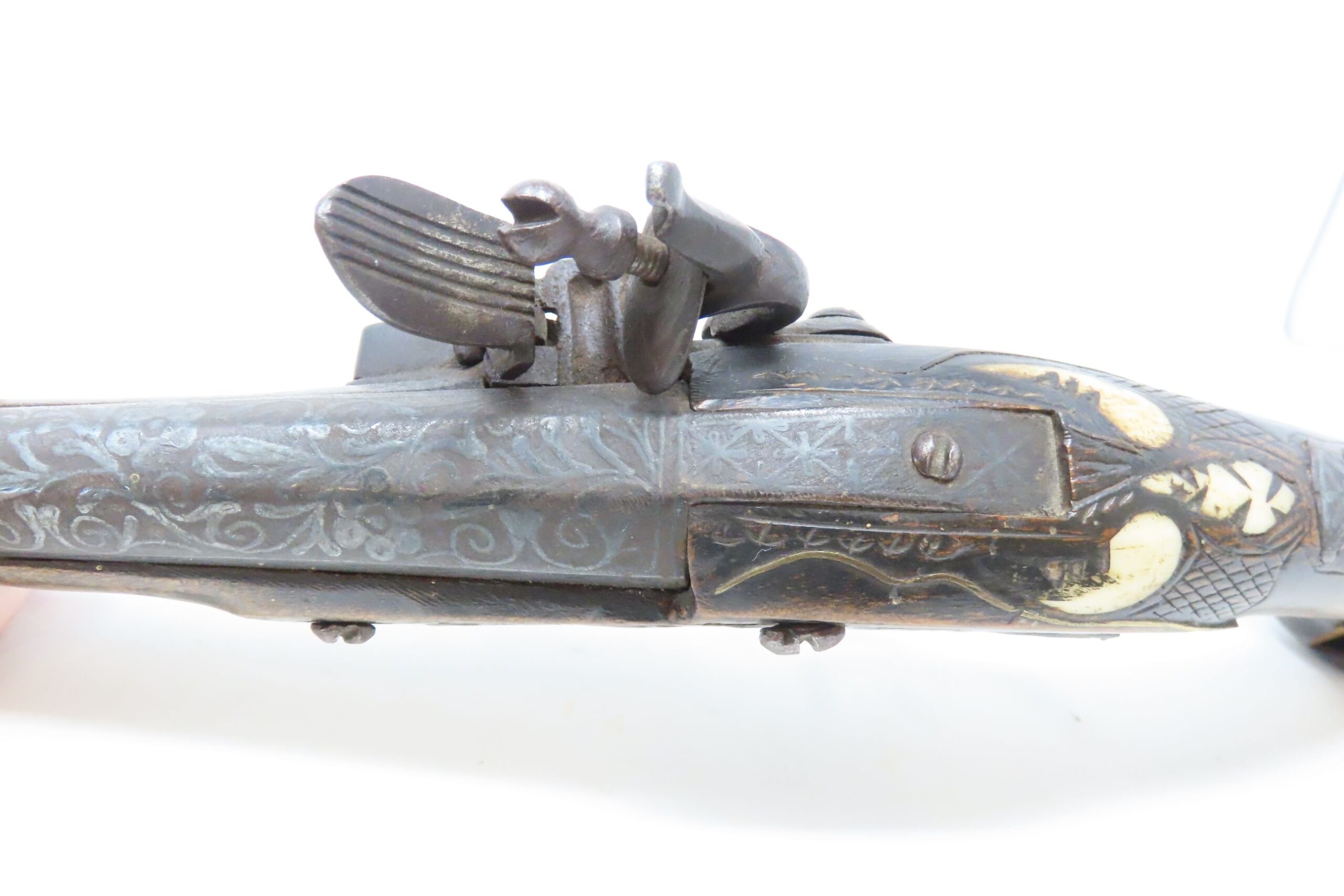 Embellished Middle Eastern Flintlock Pistol 3.29.22 C&RAntique008 ...