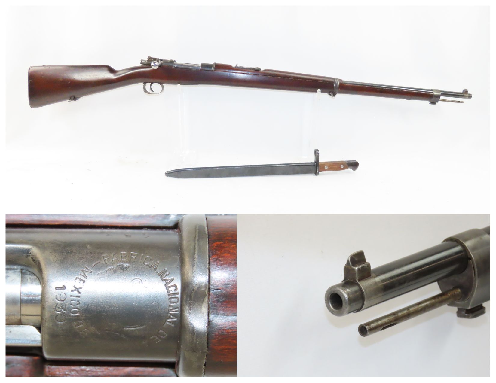 Mexican Fabrica National De Armas Model 1910 Rifle 4.6.22 C&RAntique001 ...