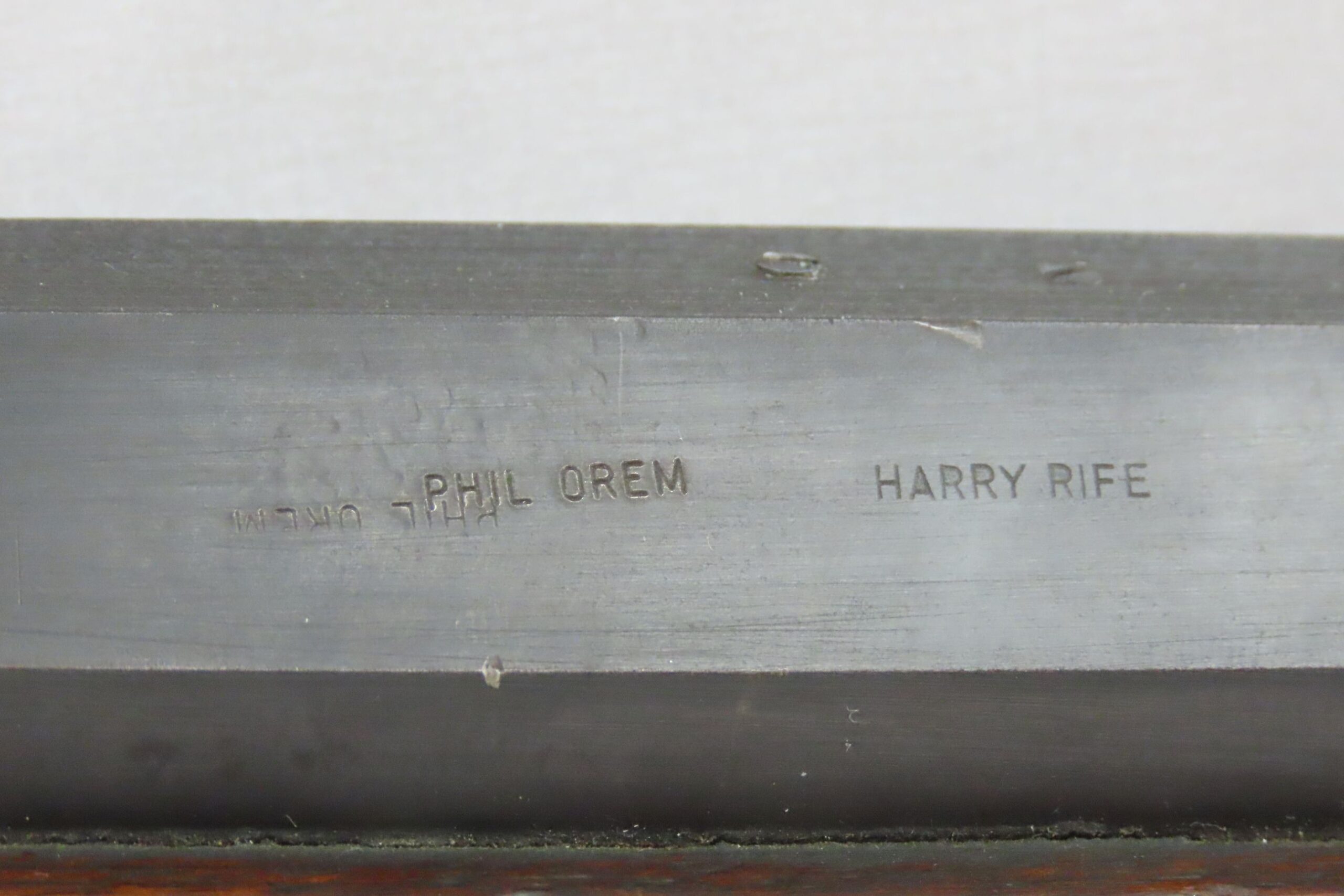 Phil Orem Harry Rifle and C. Turner Marked Bench Rifle 4.11.22 C ...