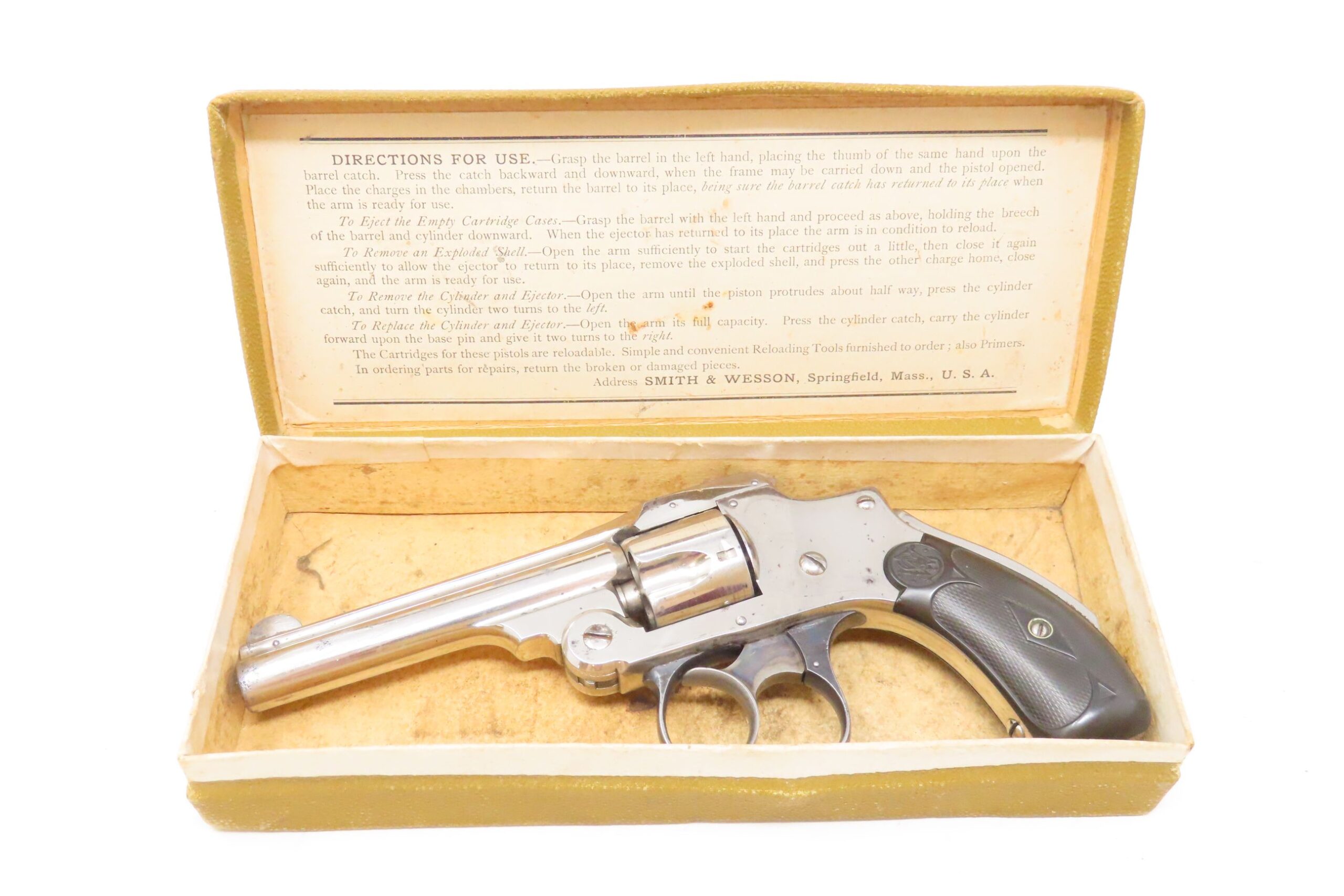 Smith & Wesson .32 Safety hammerless First Model Revolver 12.27.21 C ...
