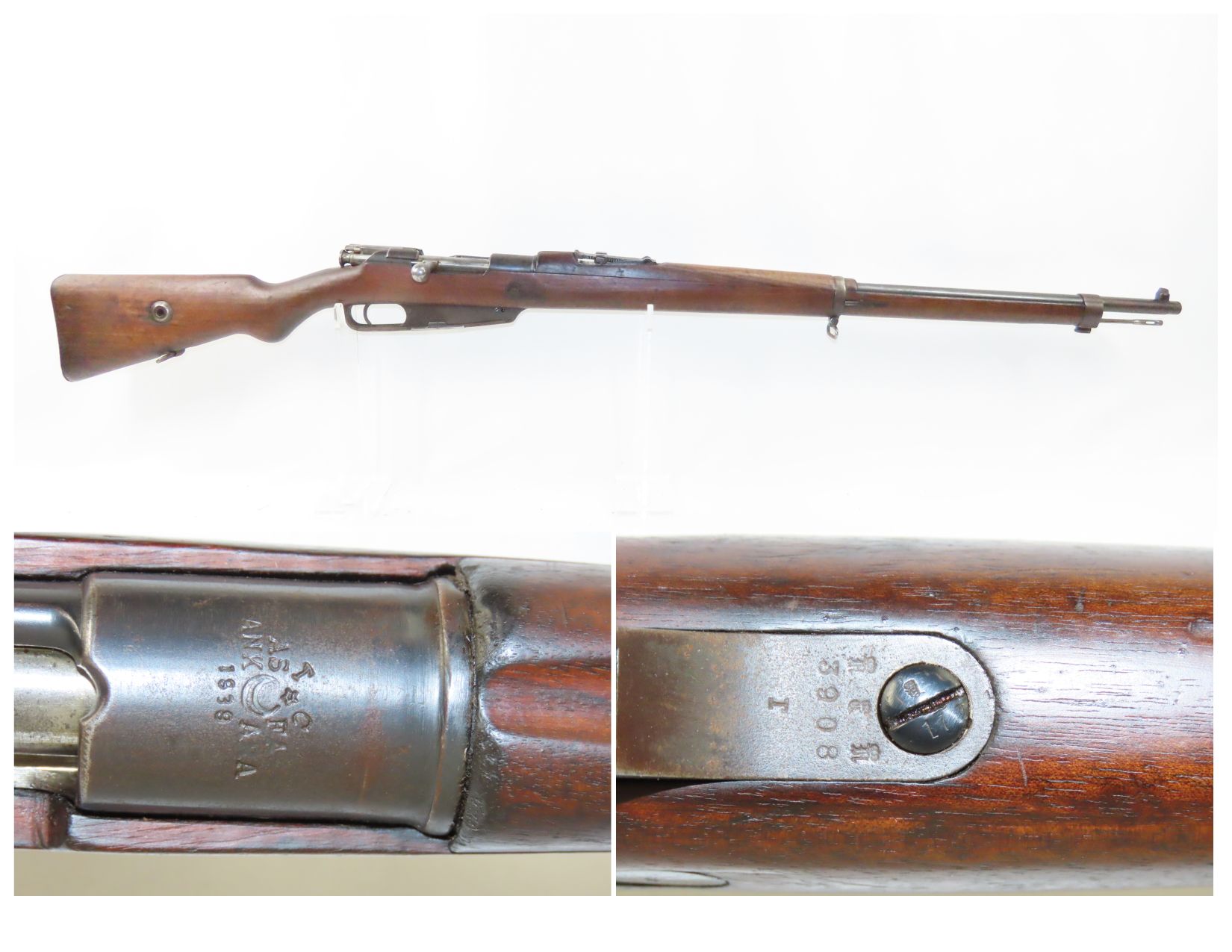 Turkish Ankara Model 1938 Rifle 3.15.22 C&RAntique001 | Ancestry Guns