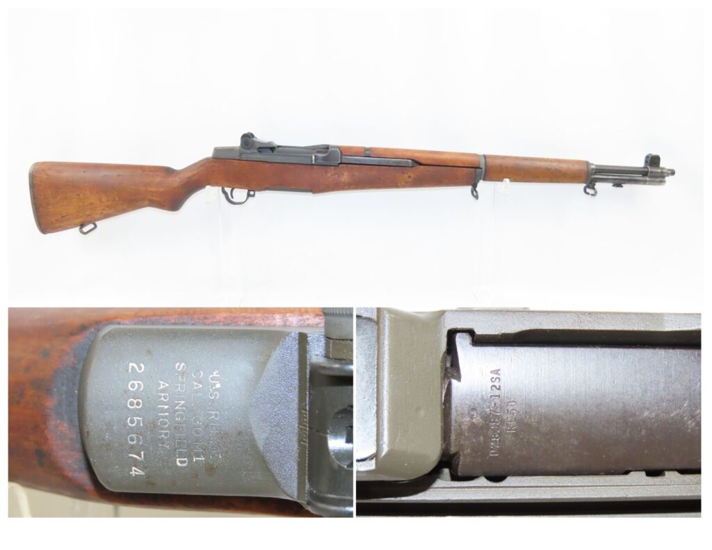 U.S. Springfield Armory M1 Garand Semi Automatic Rifle 2.1.22 C ...