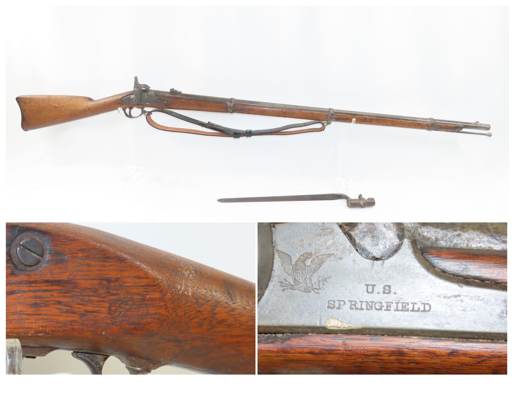 U.S. Springfield MOdel 1864 Rifle Musket 3.25.22 C&RAntique001 ...