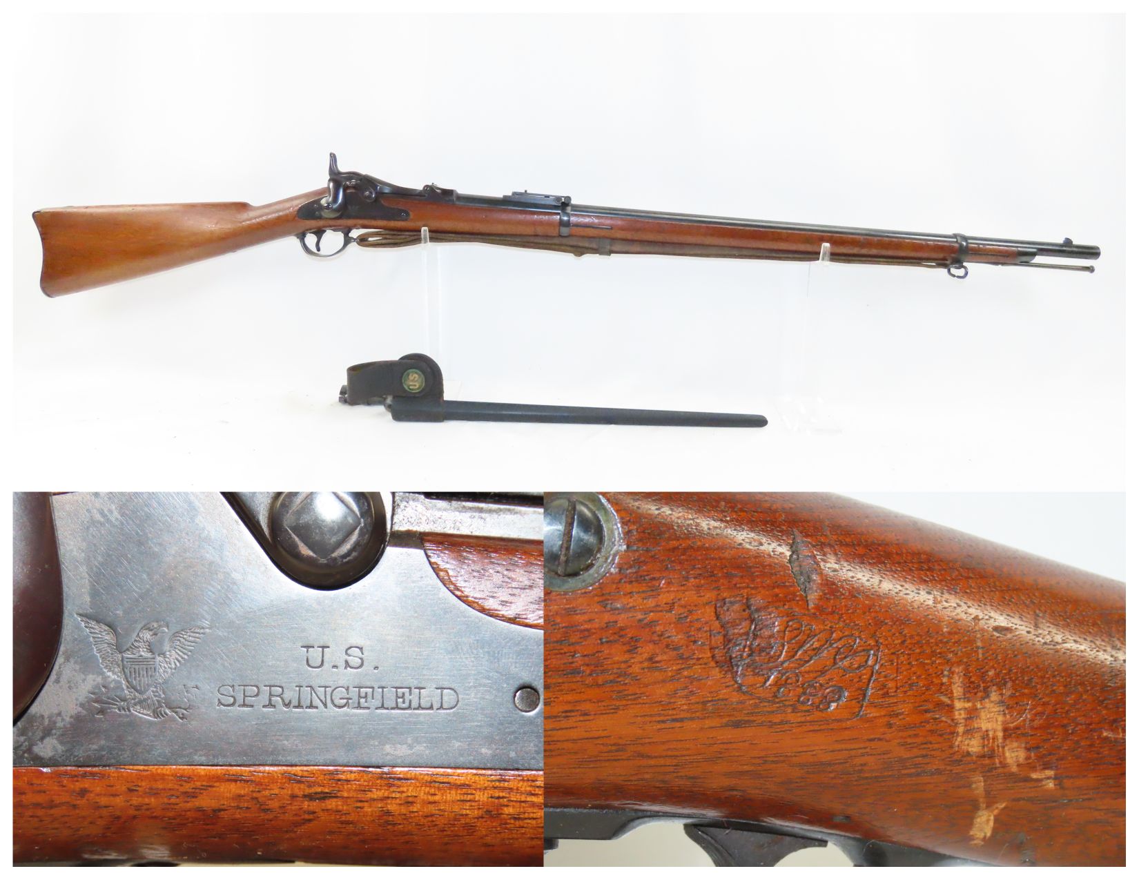 U.S. Springfield Model 1884 Trapdor SIngle Shot Rifle 4.5.22 C ...
