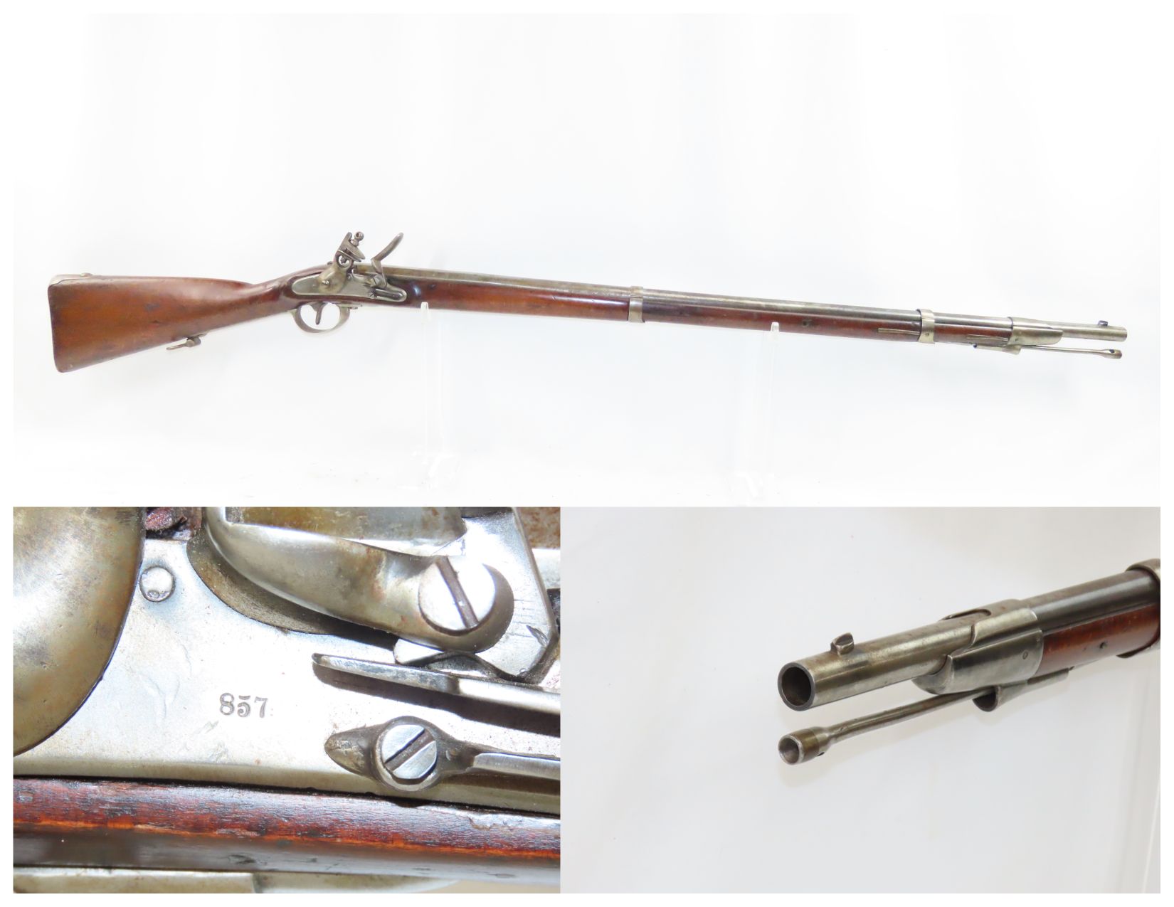 Belgian Flintlock Musket 4.9.22 C&RAntique001 | Ancestry Guns