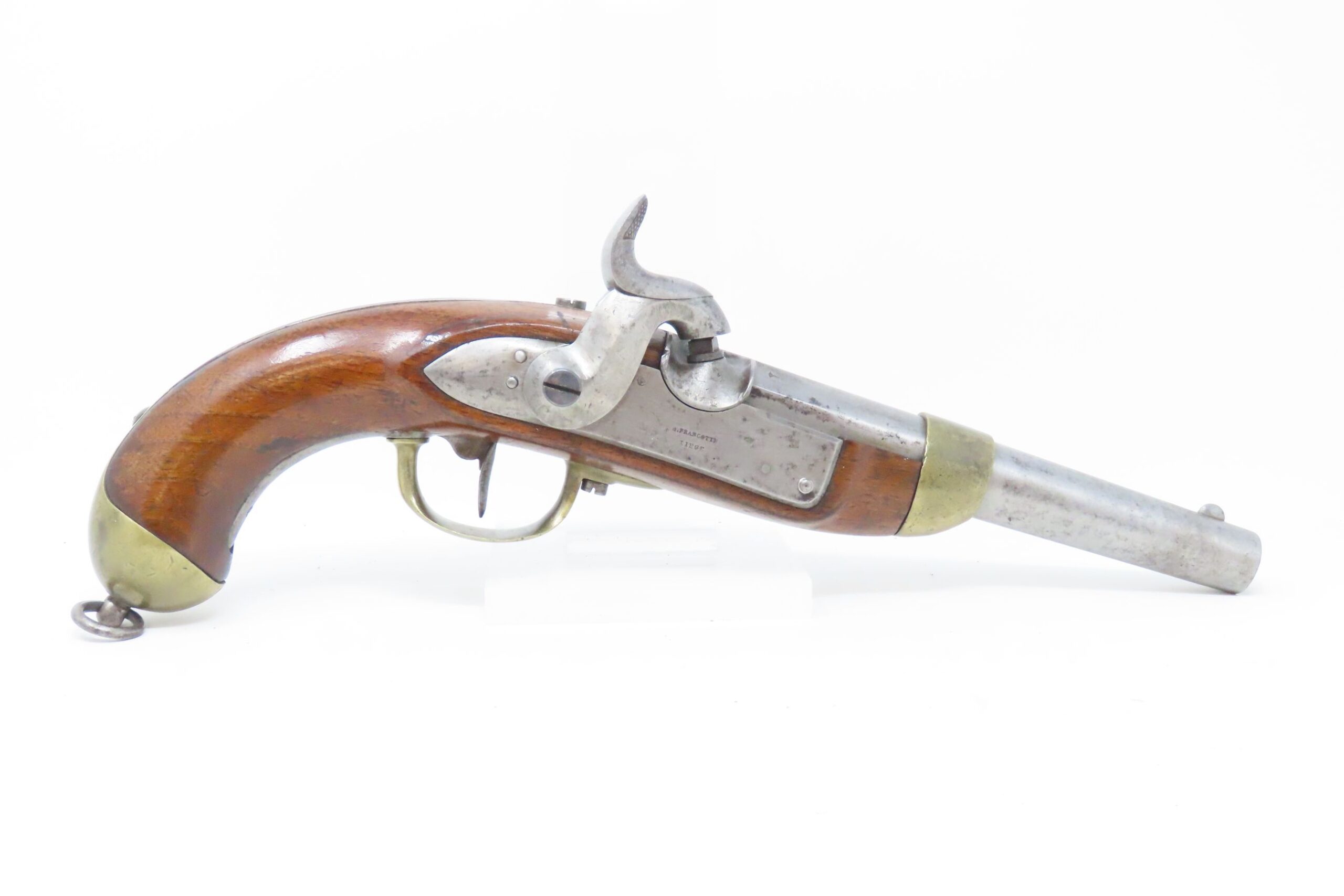 Belgian Francotte Swiss Contract Model 1840 Pistol with Canton Markings ...