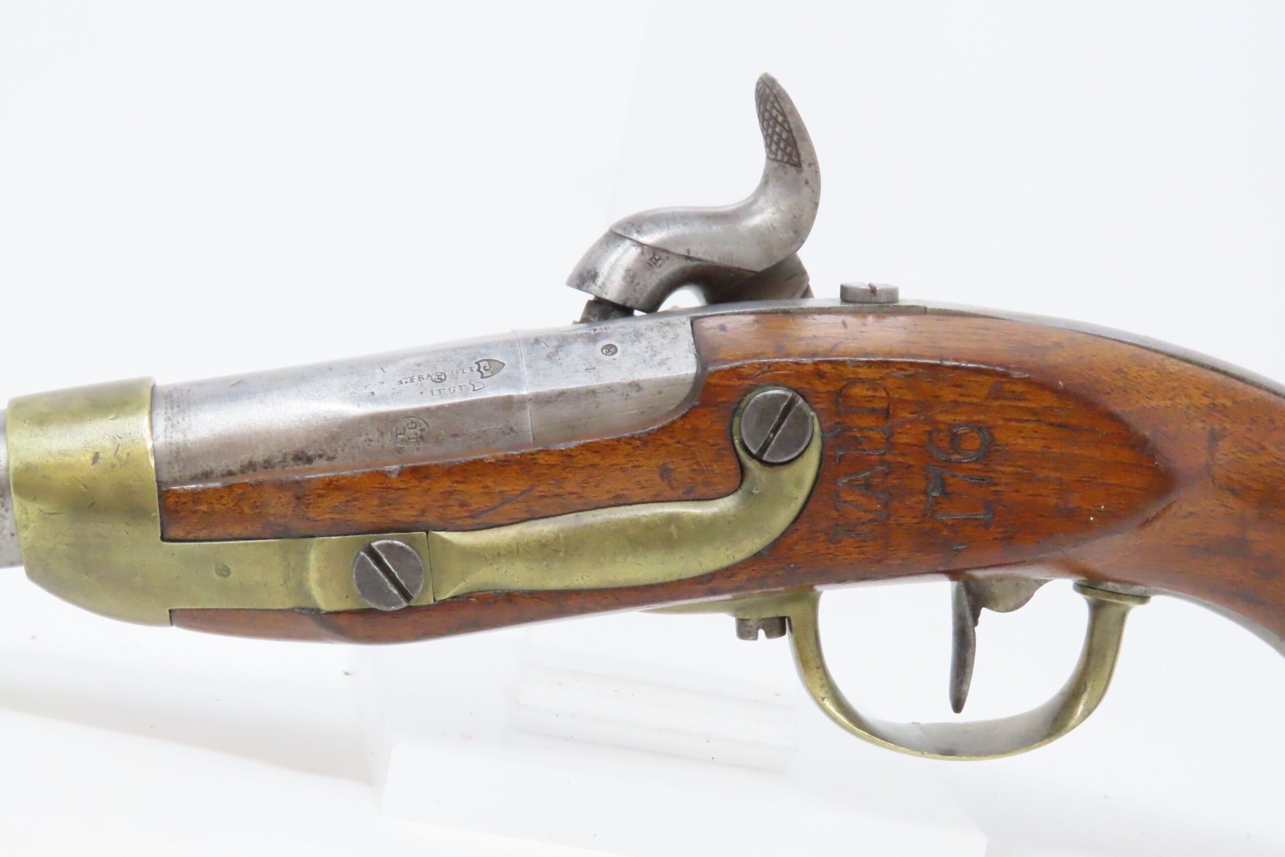 Belgian Francotte Swiss Contract Model 1840 Pistol with Canton Markings ...