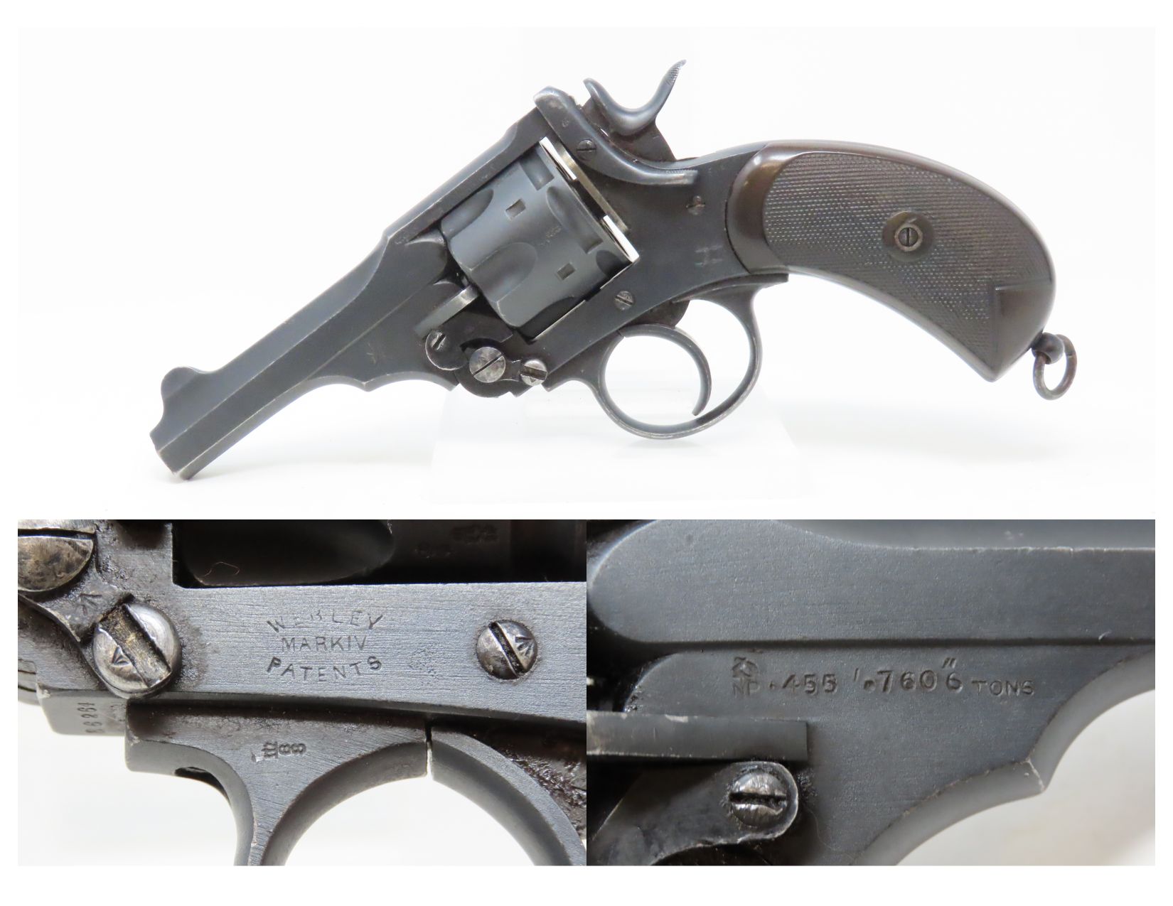 British Webley Mark IV Revolver 11.5.21 C&RAntique001 | Ancestry Guns