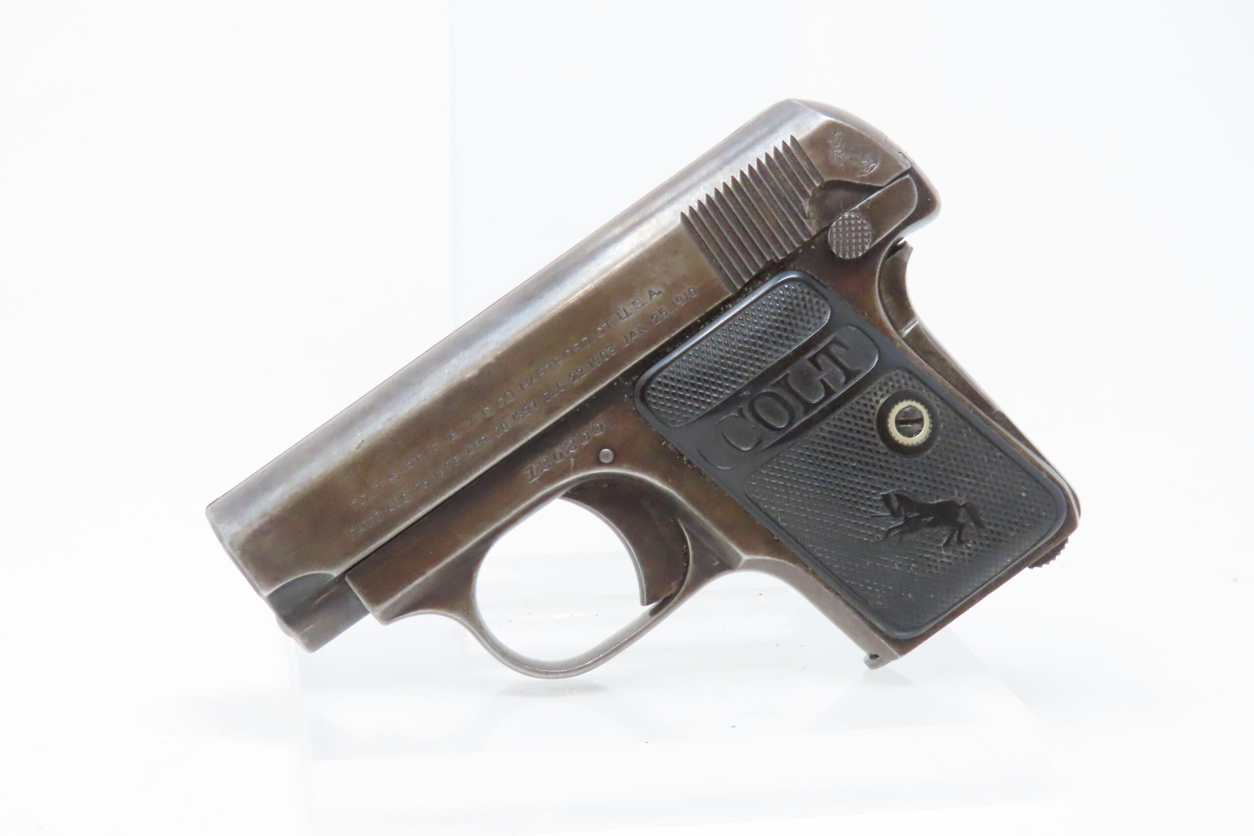 Colt Model 1908 Vest Pocket Pistol 2.2.21 C&RAntique002 | Ancestry Guns