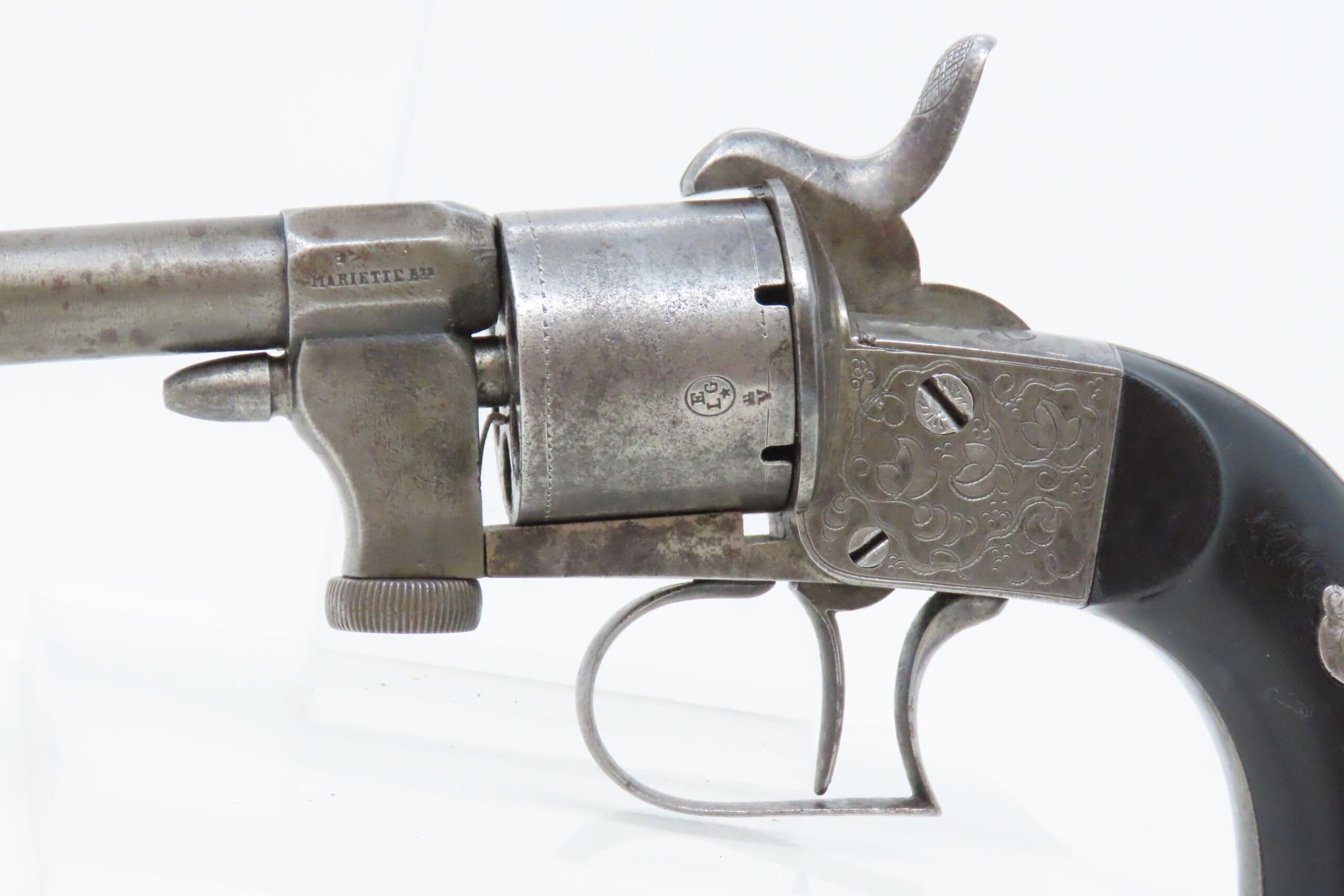 Engraved mariette Revolver 11.17.21 C&RAntique004 | Ancestry Guns