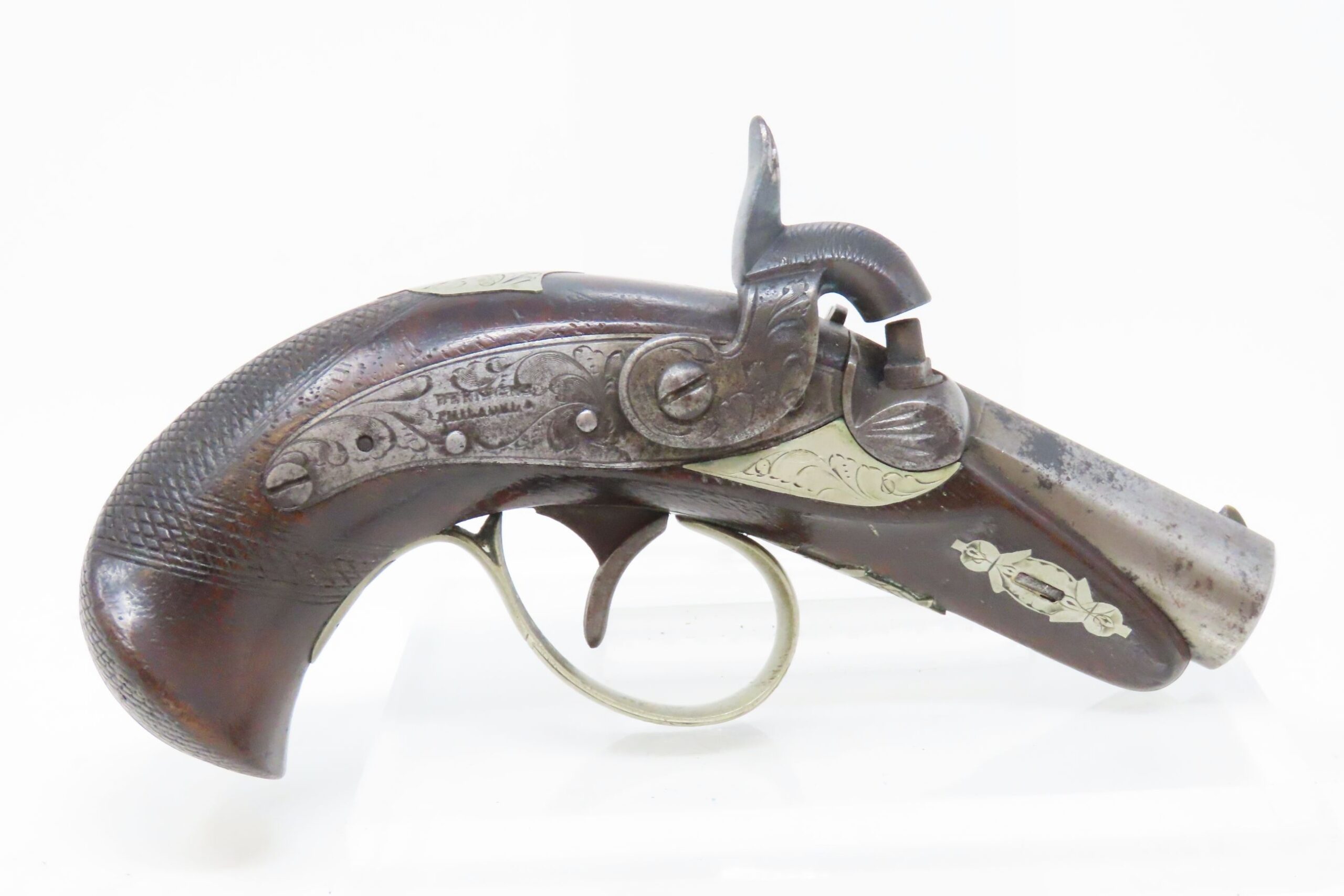 Philadelphia Deringer Percussion Pocket Pistol 11.16.21 C&RAntique002 ...