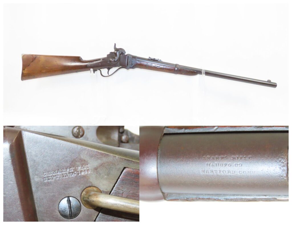 Civil War U.S. Sharps New Model 1863 Breech Loading Percussion Carbine ...