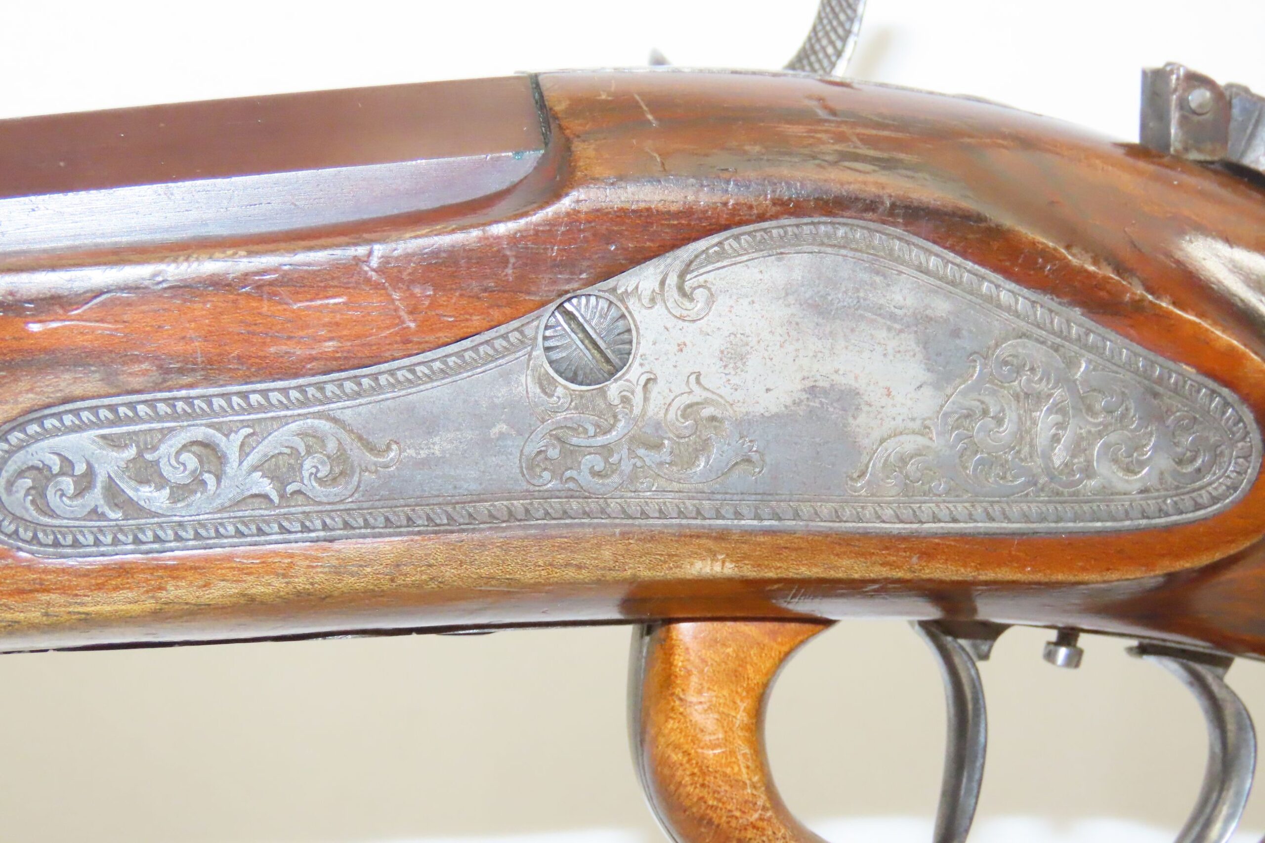 Engraved Greis in Munchen Percussion Zimmerstutzen Gallery Rifle 3.25. ...