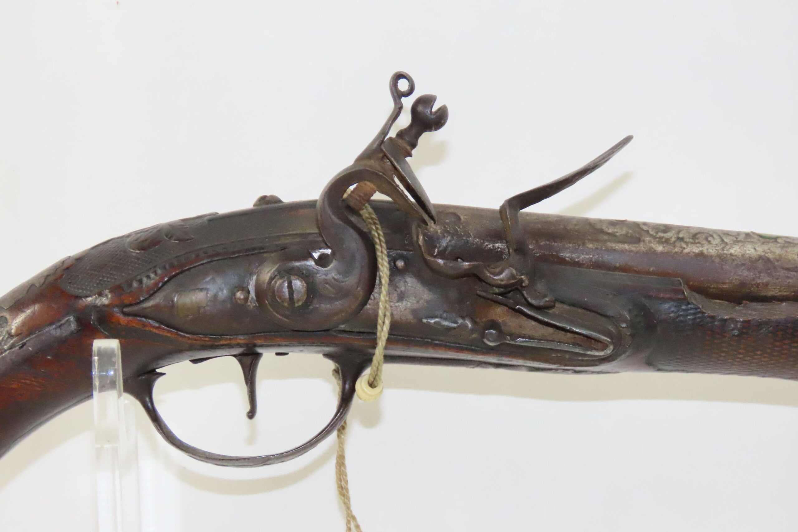 Engraved and Relief Carved Flintlock Pistol 9.14.21 C&RAntique004 ...