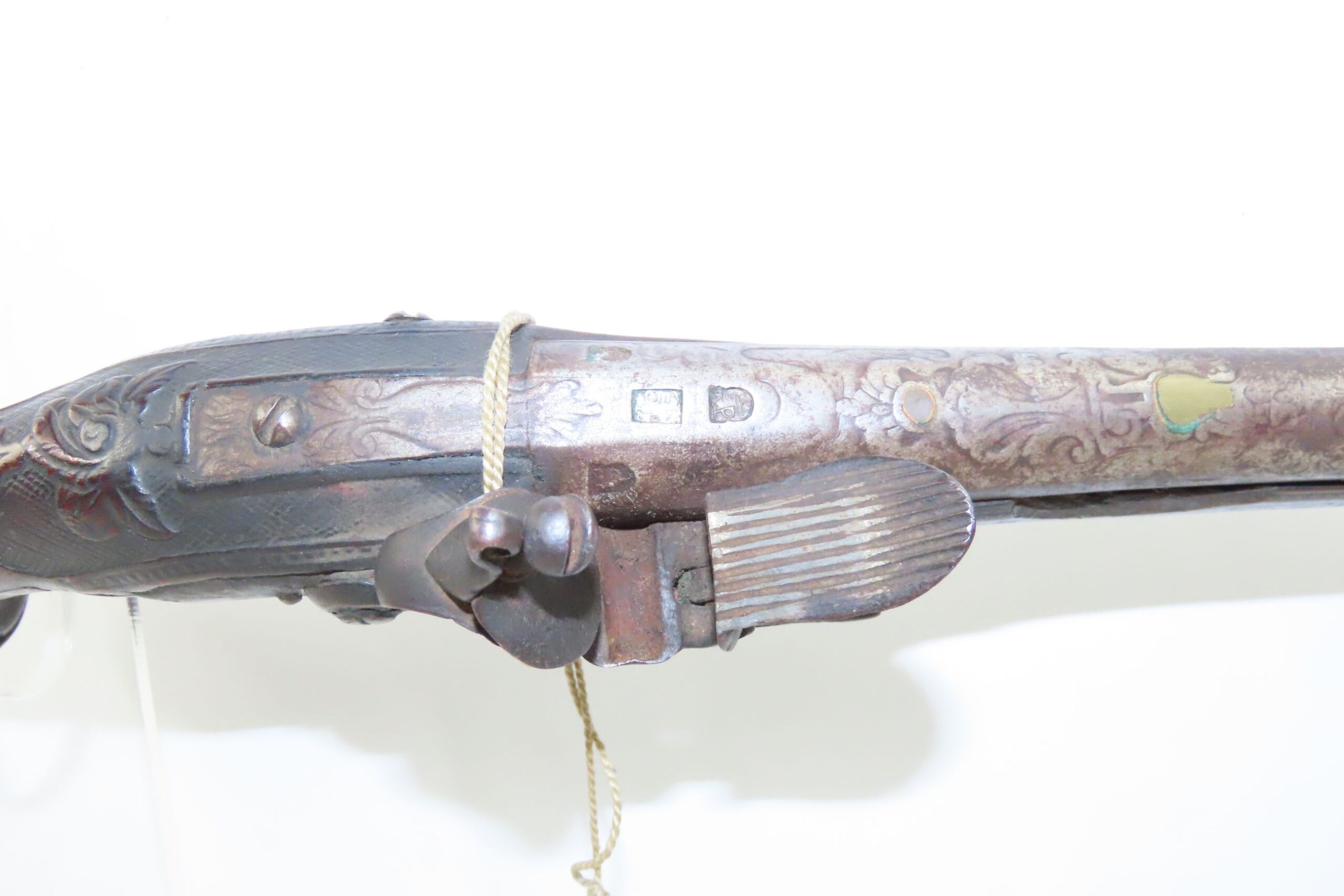 Engraved and Relief Carved Flintlock Pistol 9.14.21 C&RAntique011 ...