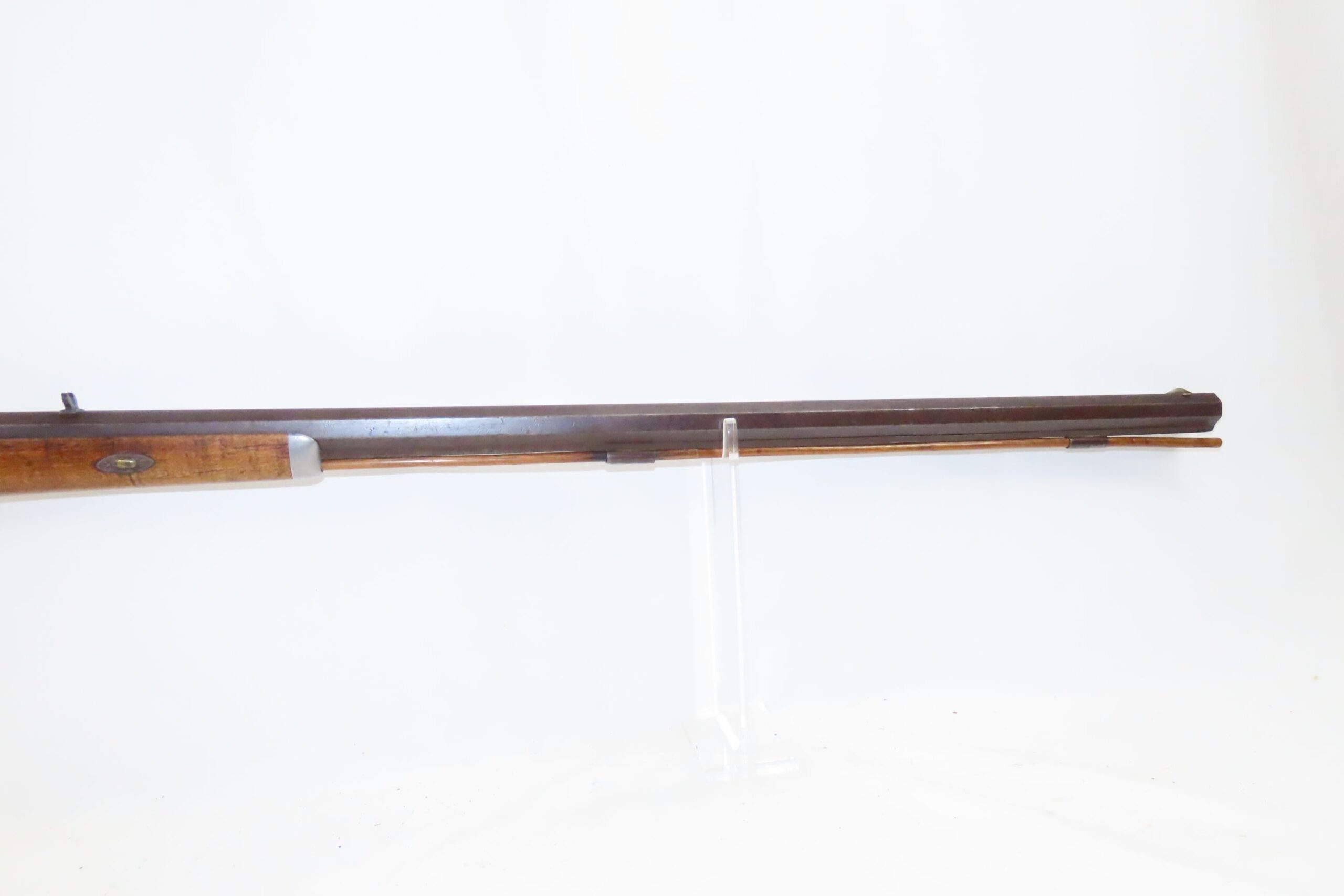 American Half Stock Percussion Rifle with S. hawken St. Louis Marked ...