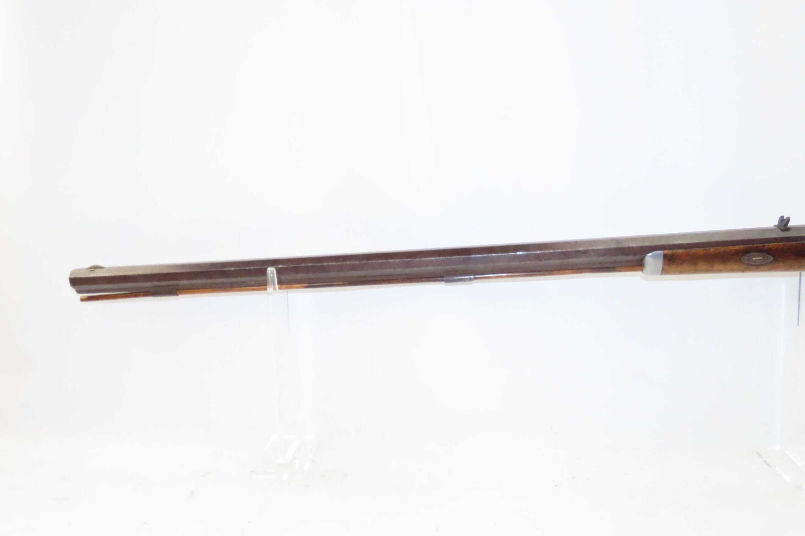 American Half Stock Percussion Rifle with S. hawken St. Louis Marked ...