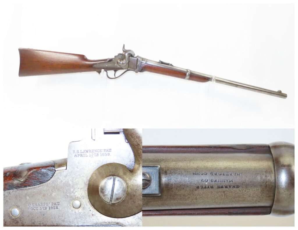 Civil War U.S. Sharps New Model 1863 Breech Loading Percussion Carbine ...