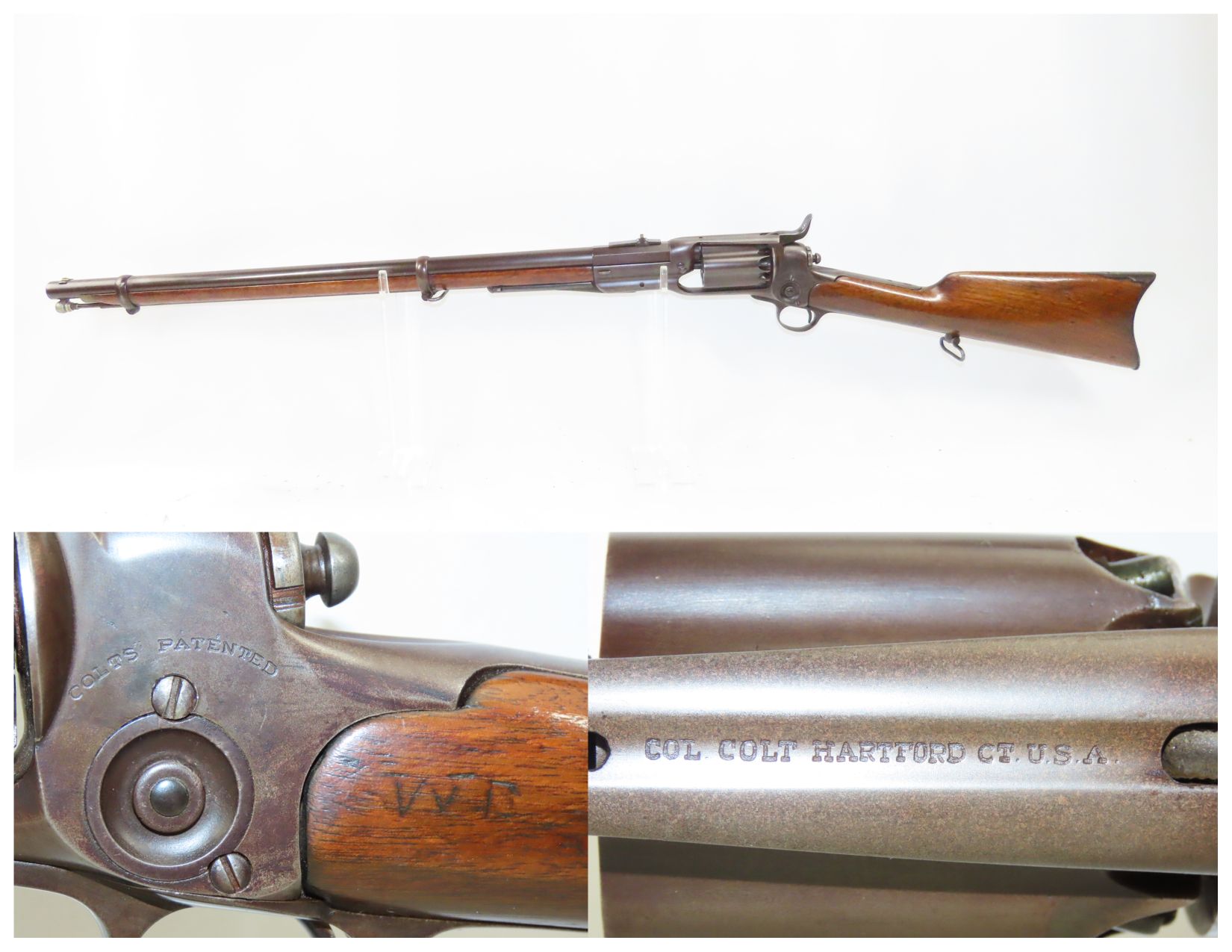 Colt Model 1855 Revolving Full Stock Percussion Sporting Rifle 6.15 C ...