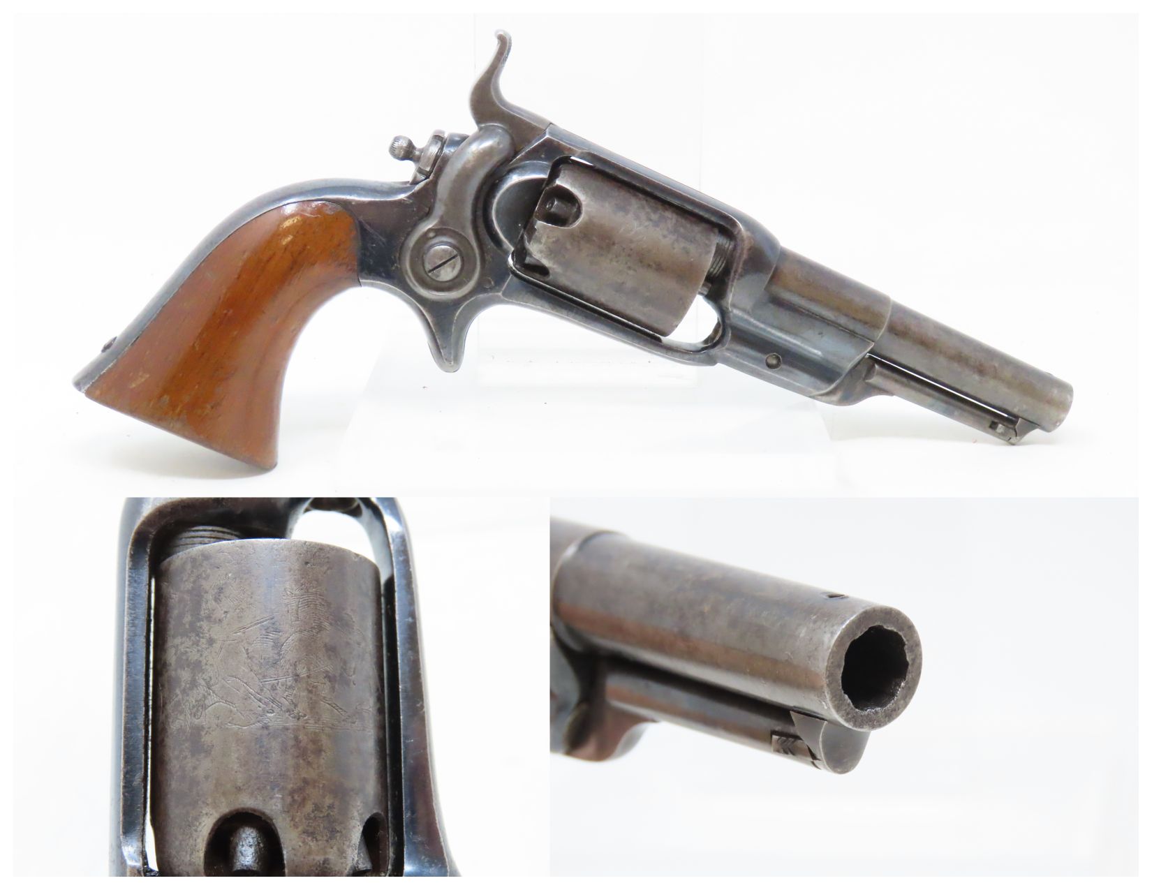 Colt Model 1855 Root Sidehammer Pocket Revolver 6.07.22 C&RAntique001 ...