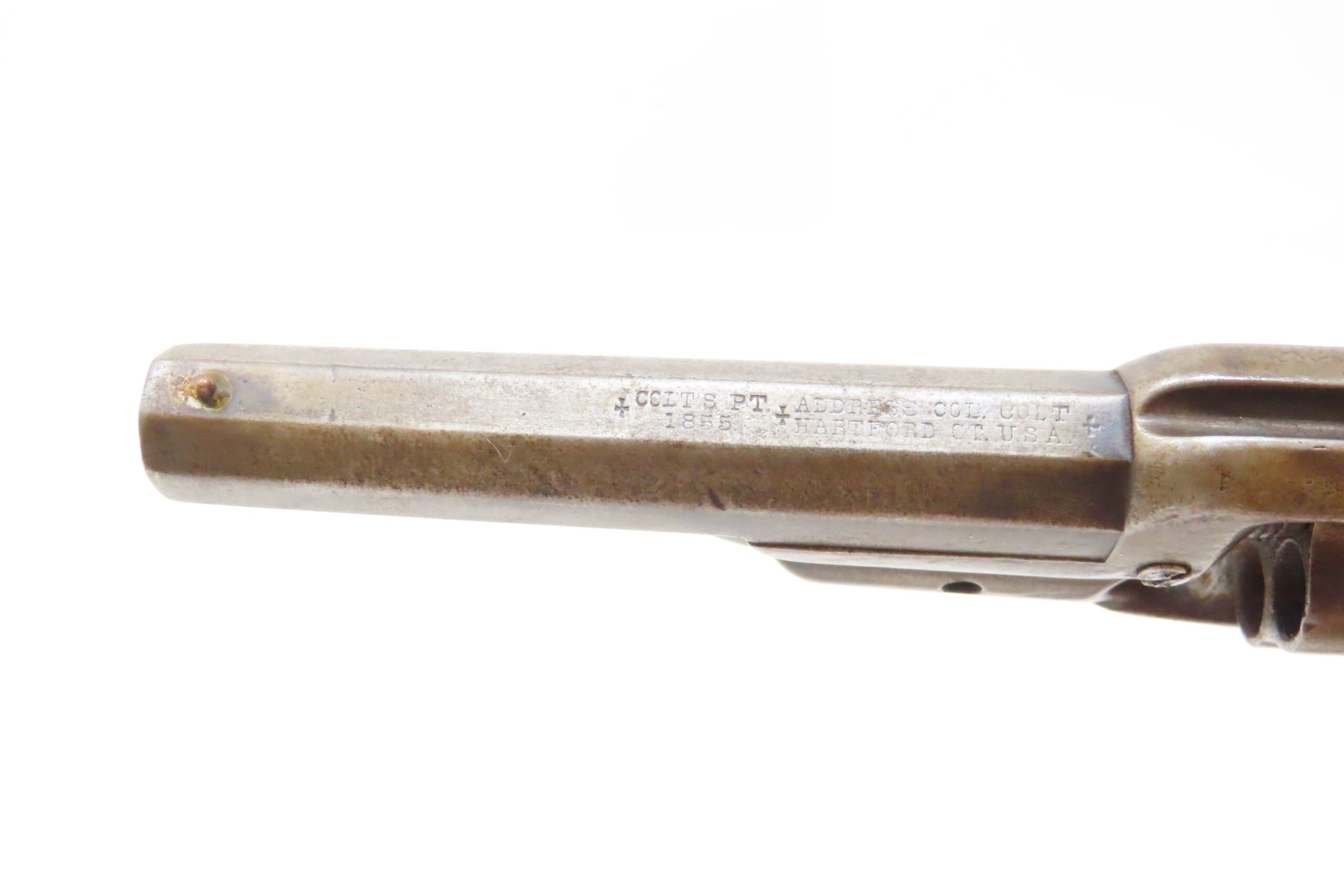 Colt Model 1855 Side Hammer Root Pocket Revolver 6.10 C&RAntique010 ...