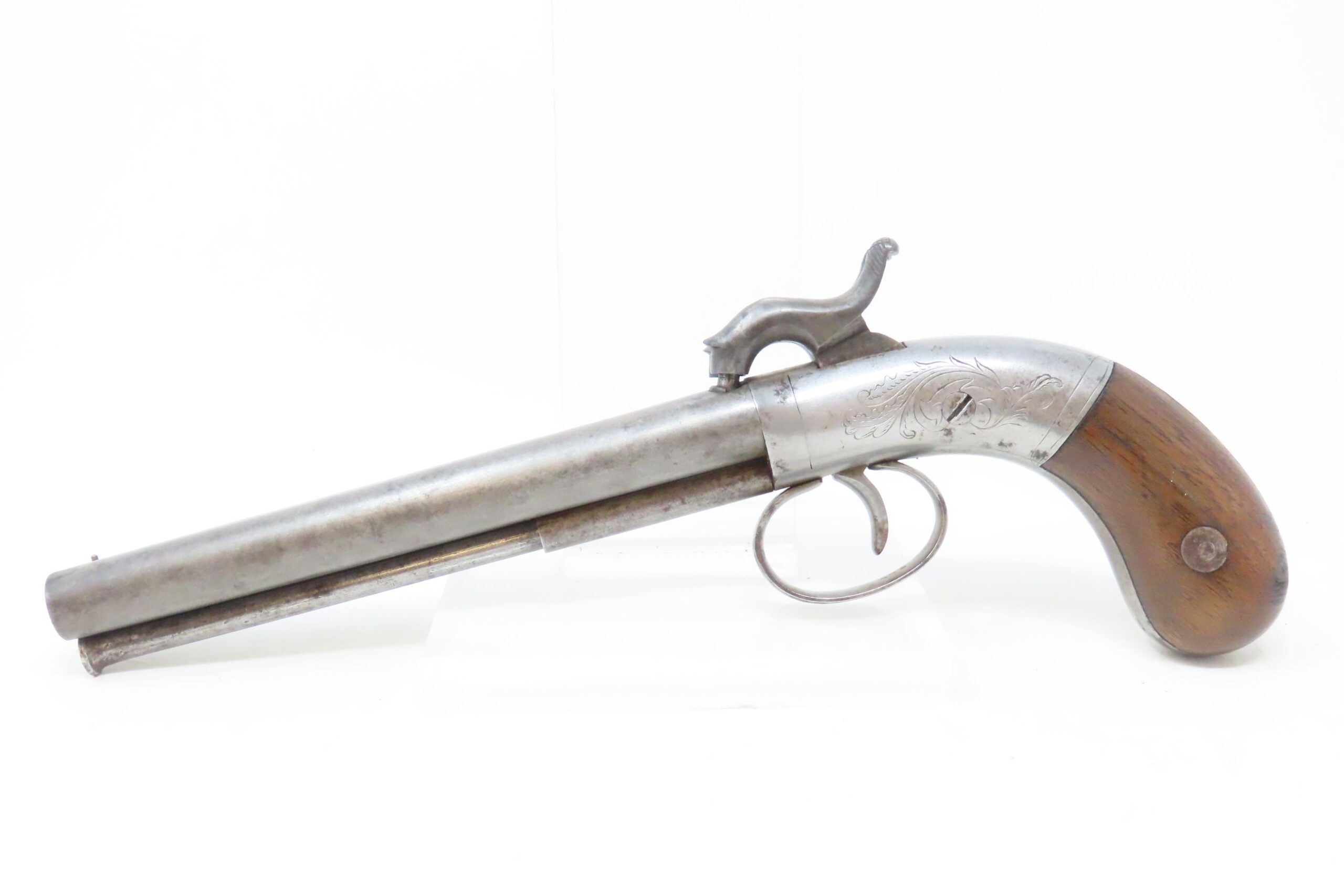 Double Barrel Single Trigger PIstol 6.01.22 C&RAntique002 | Ancestry Guns