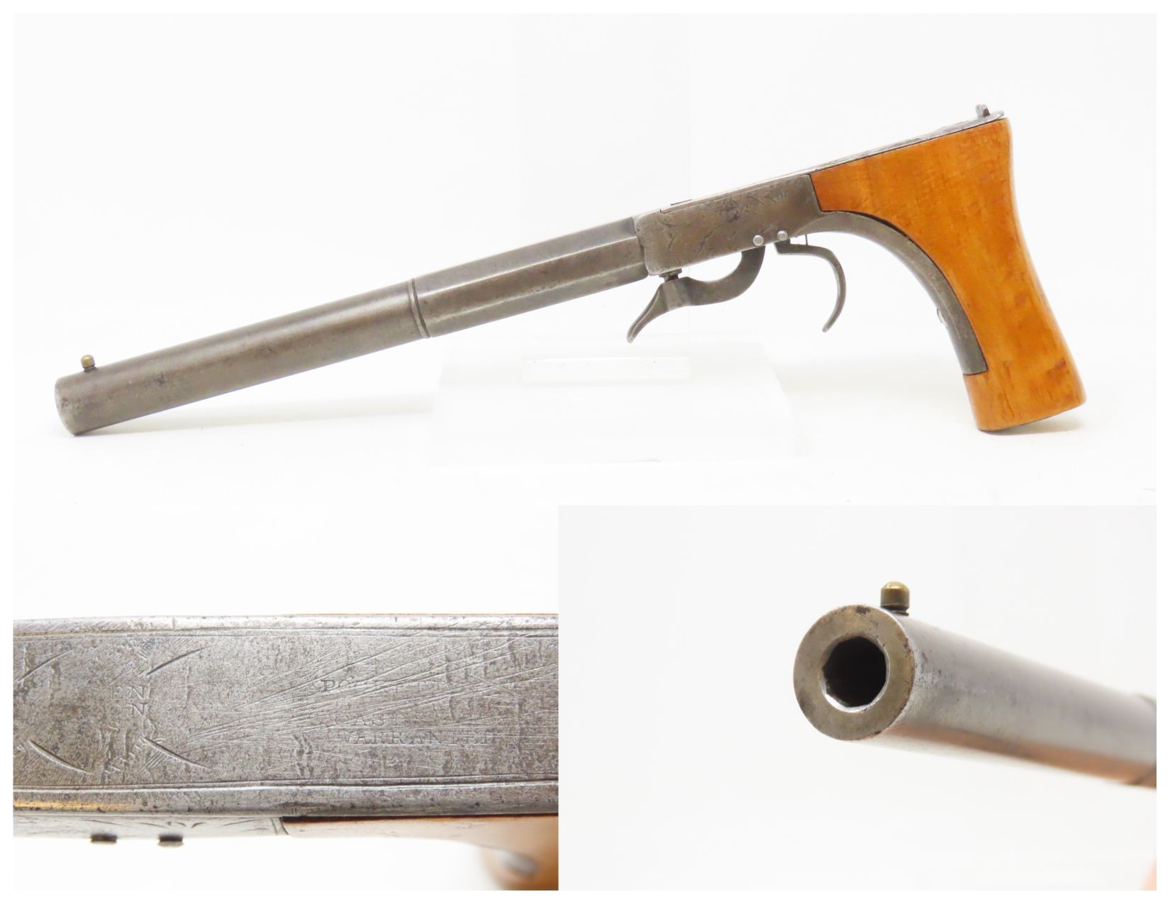 Engraved Ethan Allen First mOdel Pocket Rifle Underhammer 6.02.22 C ...