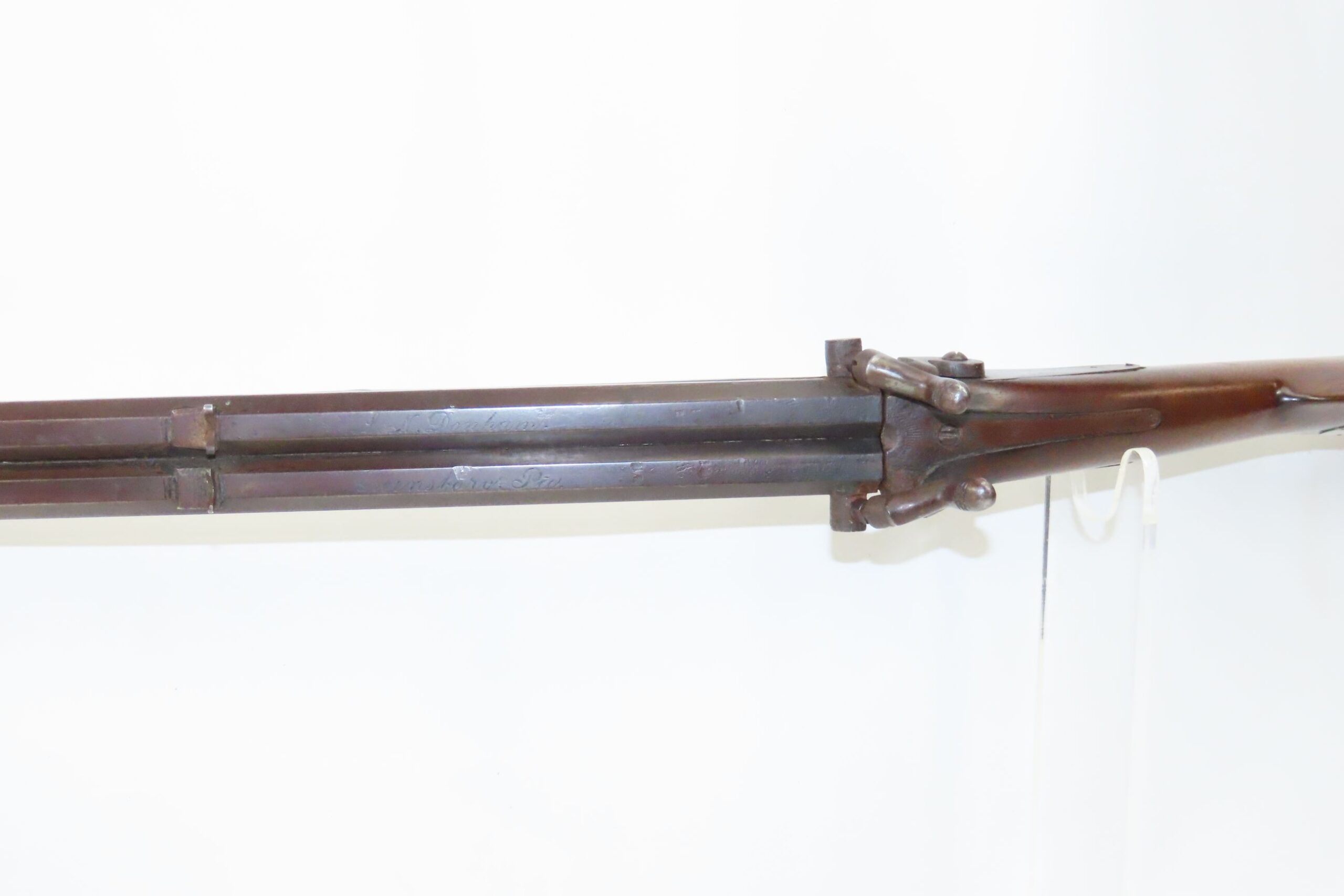 Engraved lewis N. Donham Side by Side Percussion Double Rifle 6.16 C ...