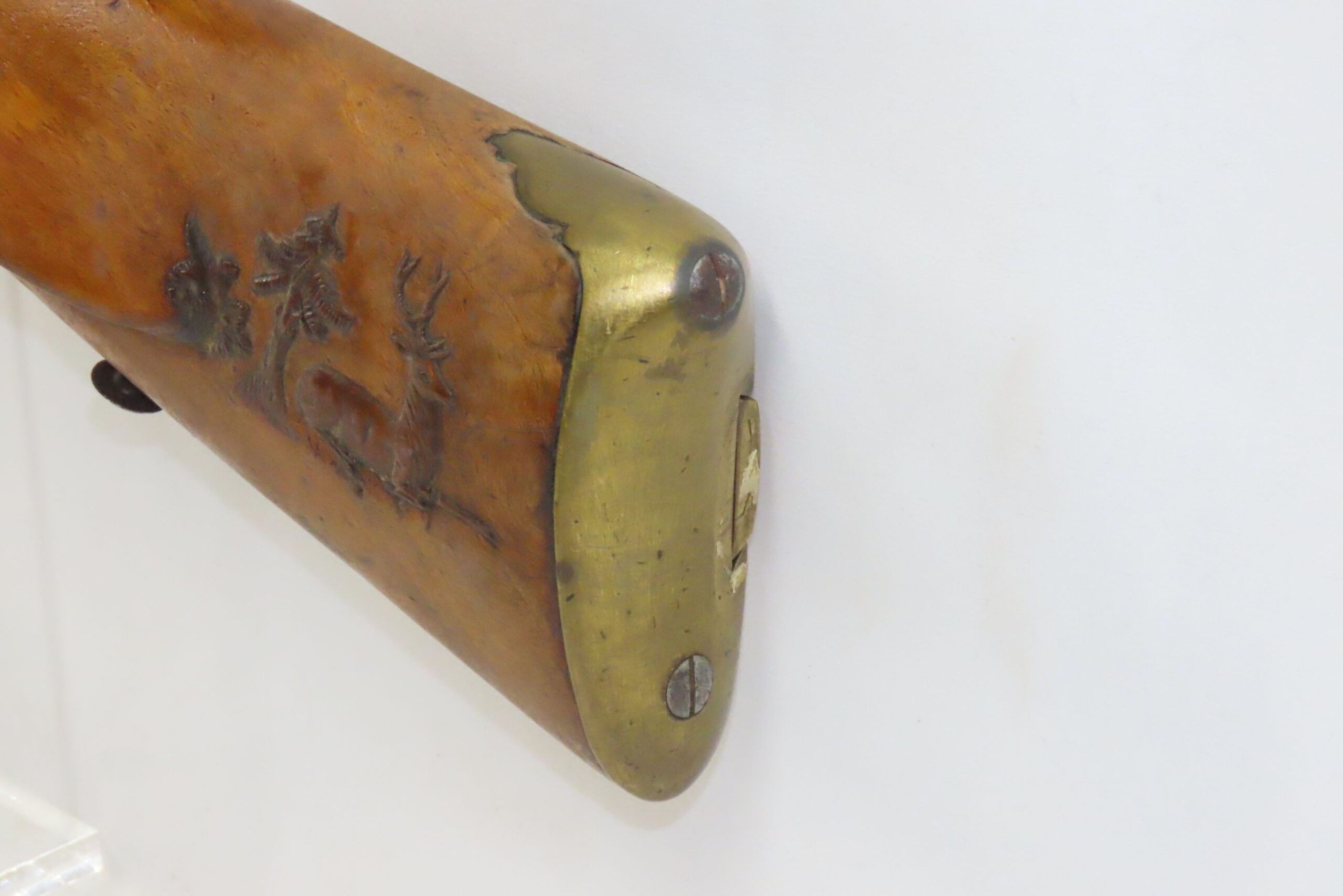 Short Jaeger Rifle with Carved Stock 5.26.22 C&RAntique018 | Ancestry Guns