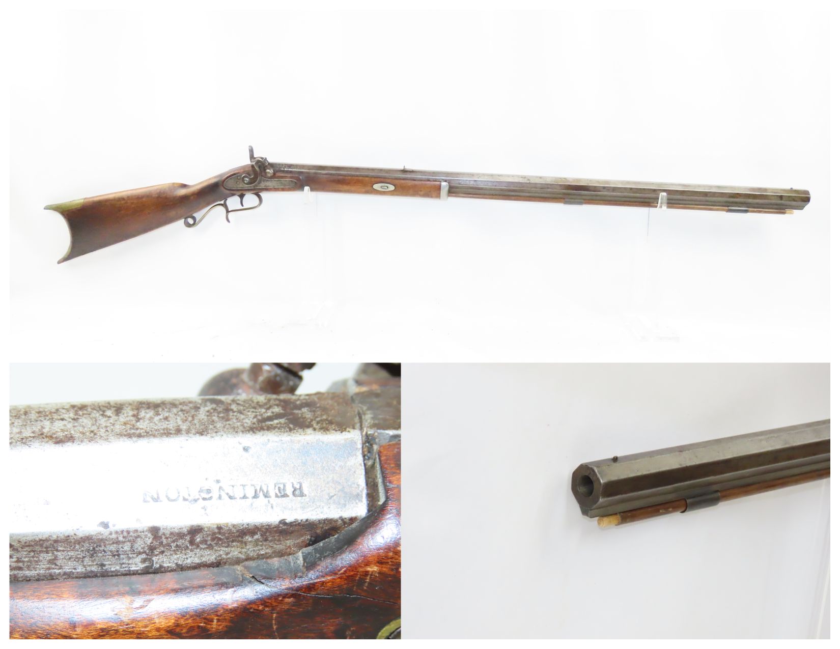 American Half Stock percussion Rifle with Remington Barrel 4.20.22 C ...
