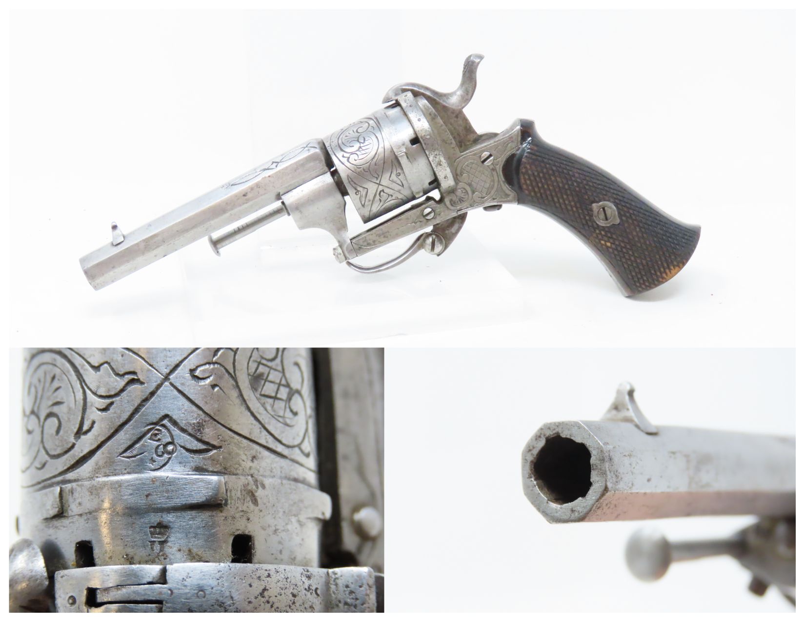 Belgian Folding Trigger Double Action Revolver 6.10 C&RAntique001 ... Belgian Folding Trigger Double Action Revolver 6.10 C&RAntique001 ...