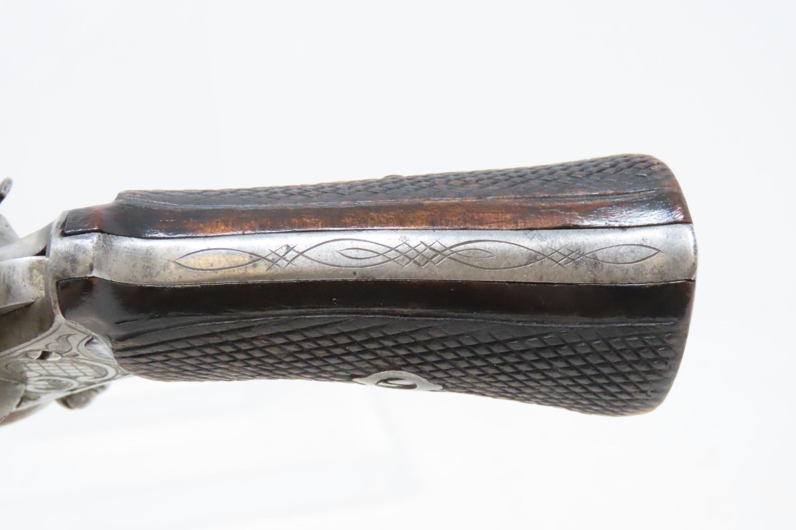 Belgian Folding Trigger Double Action Revolver 6.10 C&RAntique006 ...